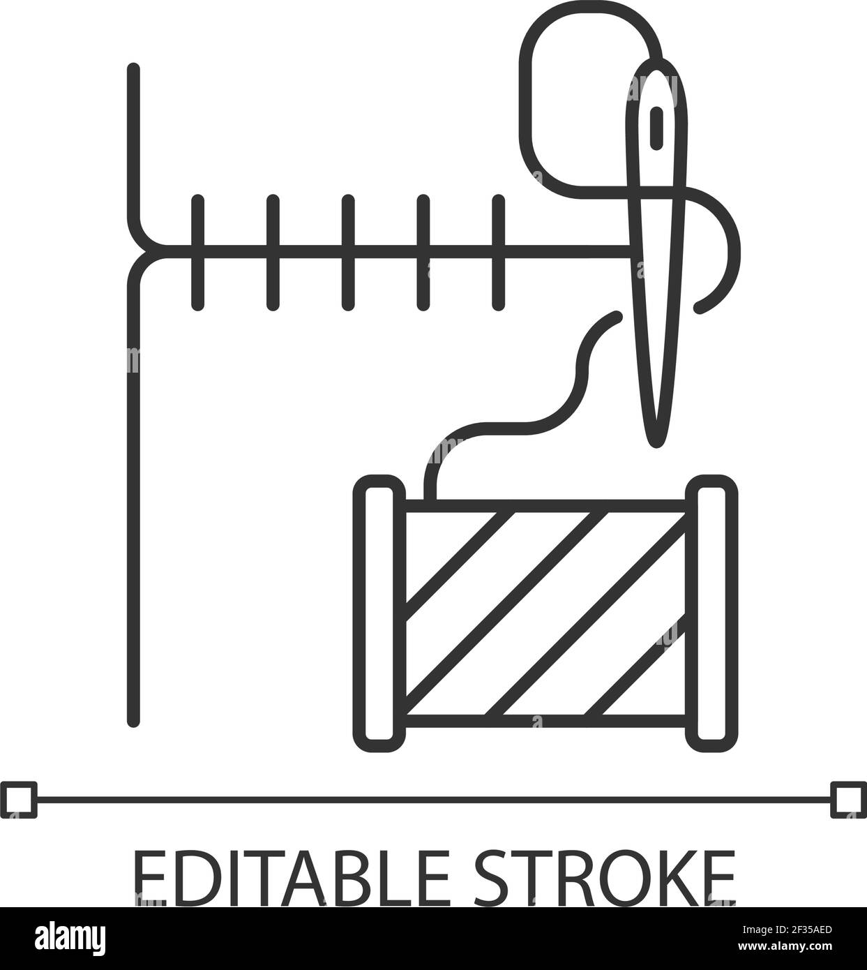 Hemming and seam repair linear icon Stock Vector Image & Art - Alamy