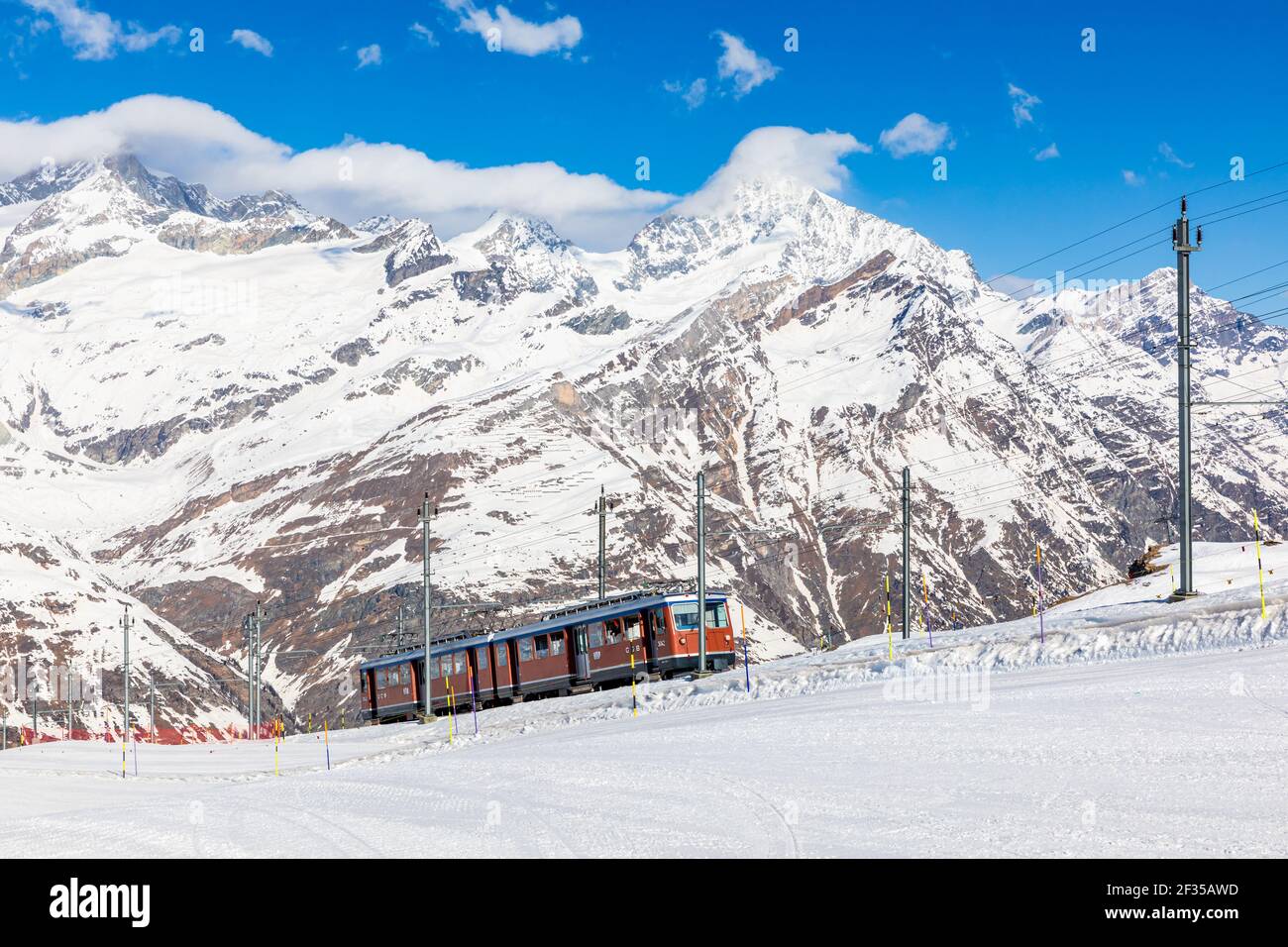 Gornergrat railway train hi-res stock photography and images - Alamy