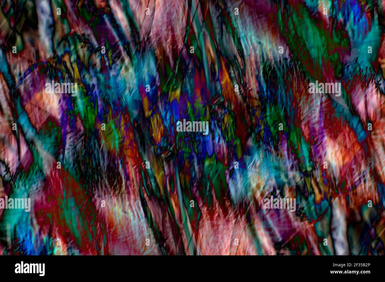 Digitally enhanced image of a flowering Australian Coral Gum tree ...