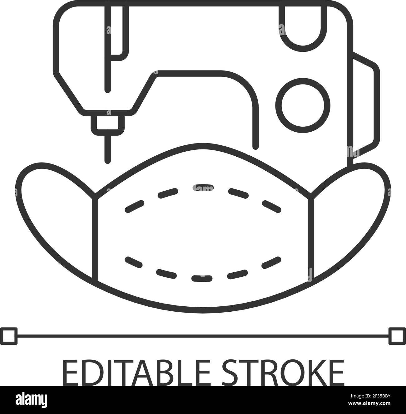 Face mask sewing Cut Out Stock Images & Pictures - Alamy