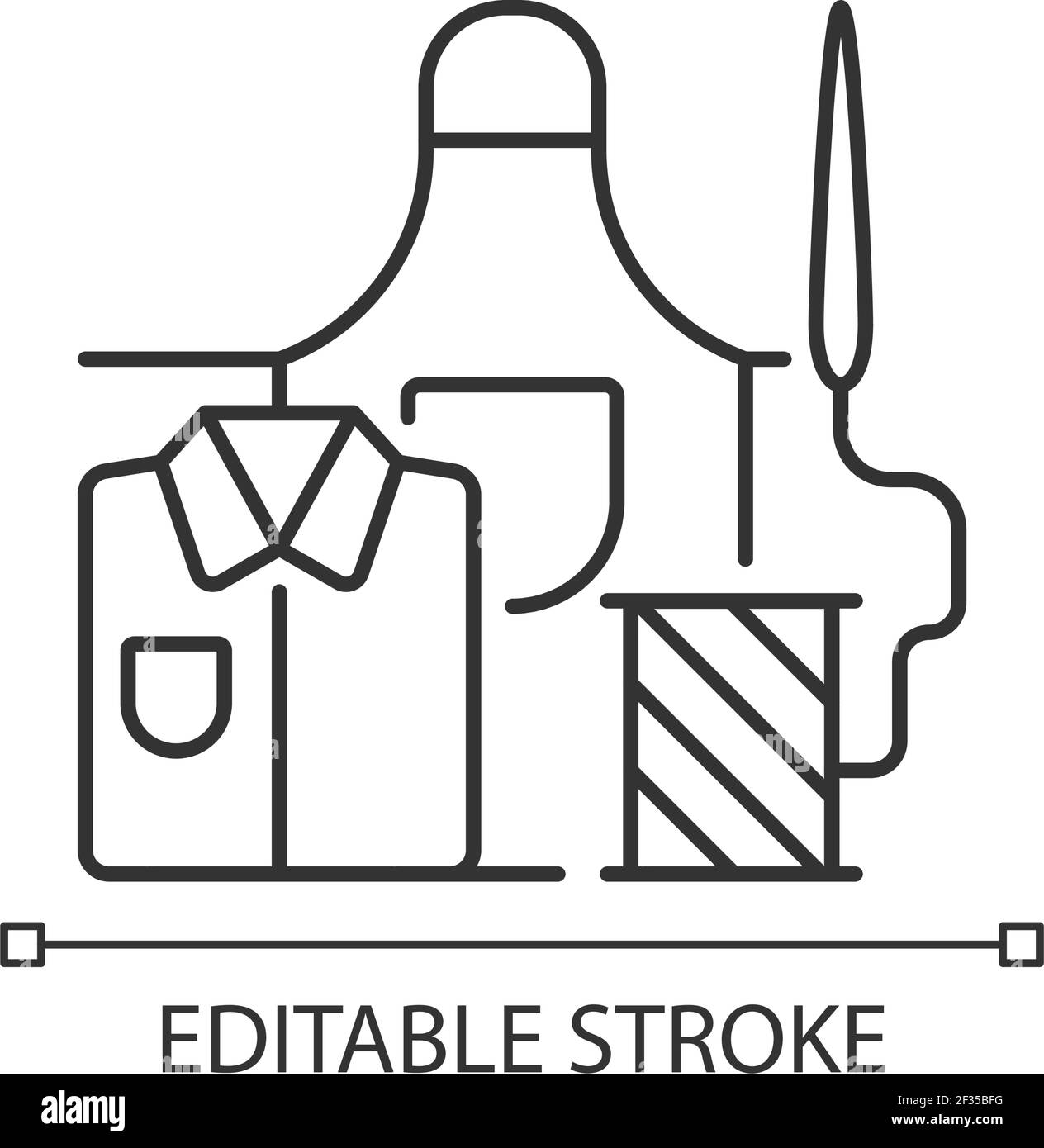 Work clothes repair linear icon Stock Vector Image & Art - Alamy