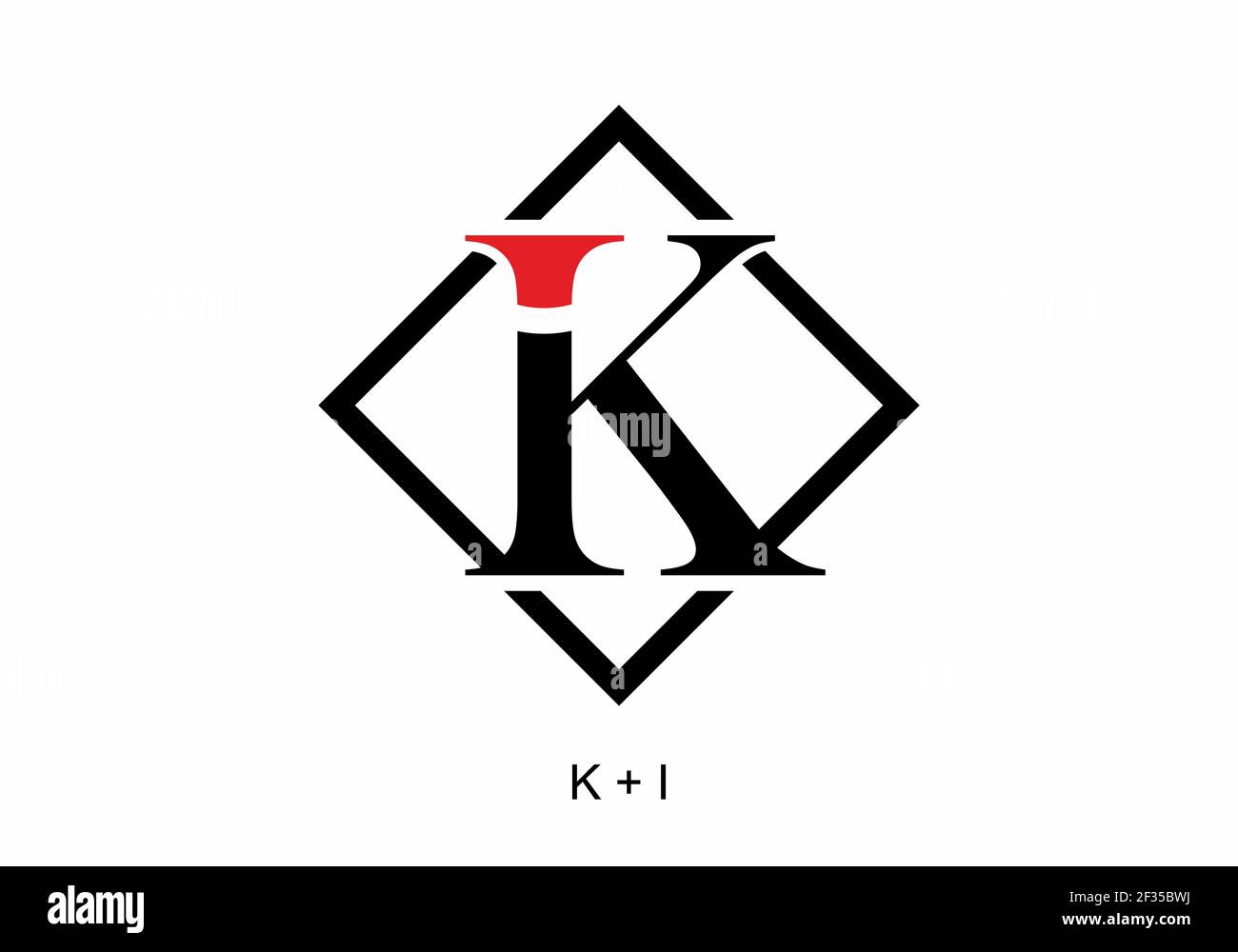 Ki logo design business Cut Out Stock Images & Pictures - Alamy