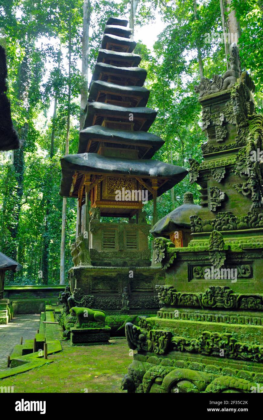 Sangeh, Pura Bukit Sari Temple; Temple of the monkeys; Bali, Indonesia Stock Photo - Alamy