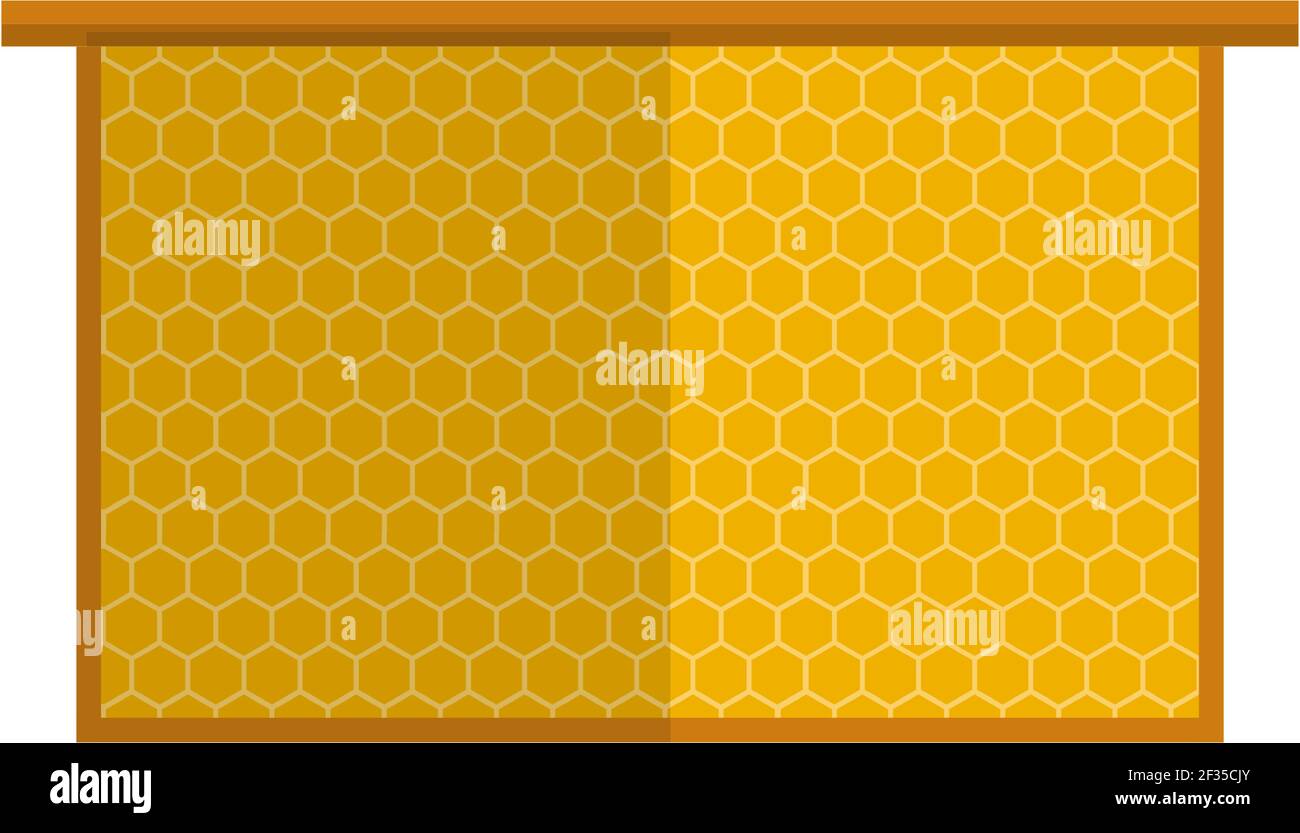 Honeycomb vector, bee hive honey frame icon Stock Vector Image & Art ...