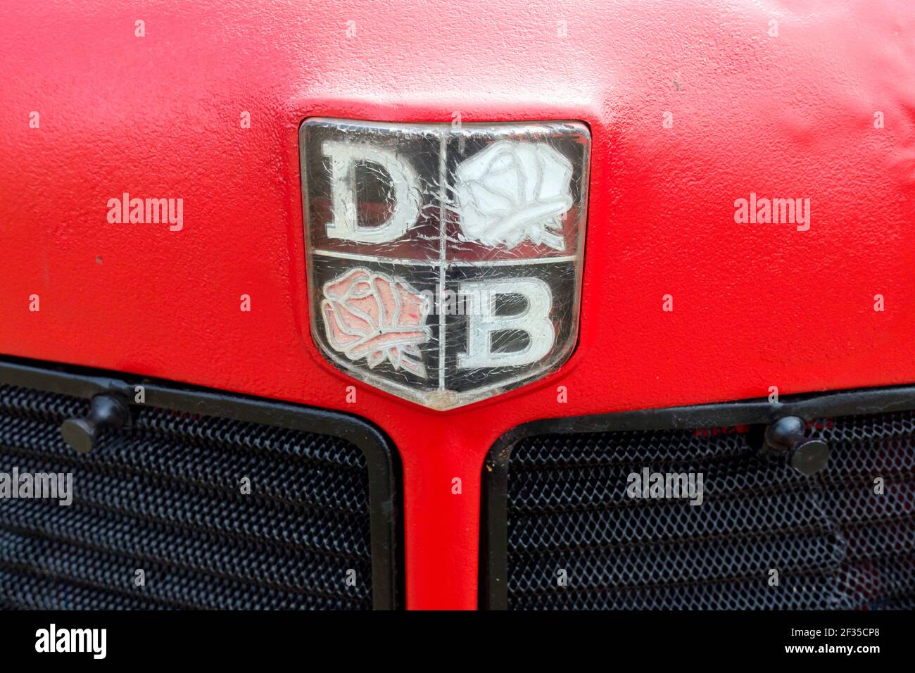 David Brown tractor 750 Farmatic, 1962, front mask and badge Stock ...
