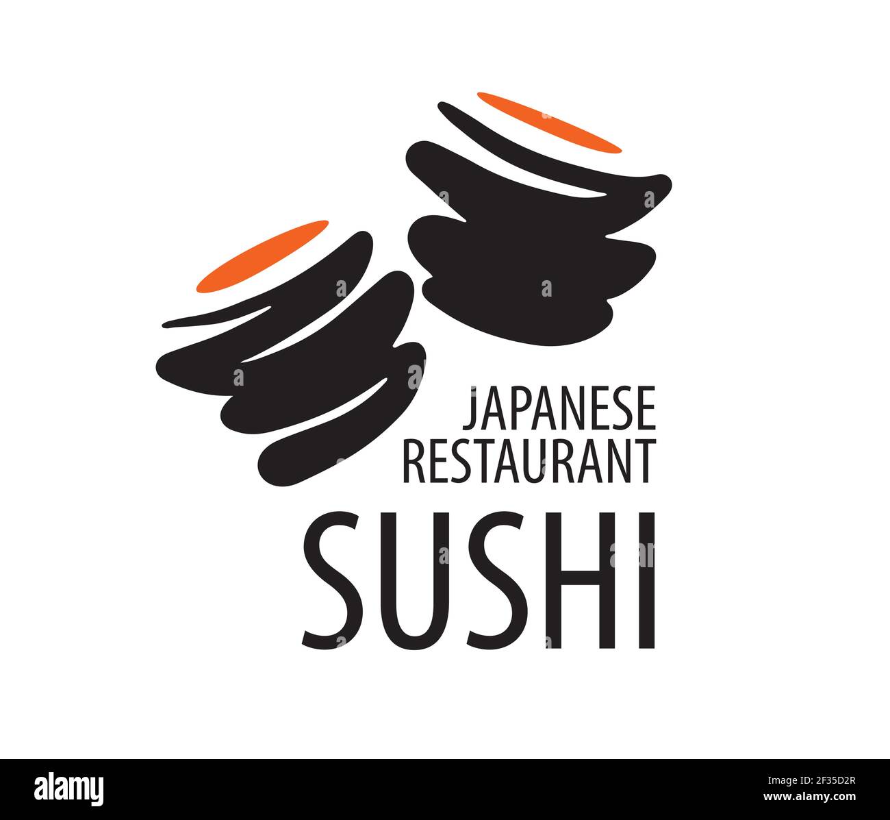Vector logo of Japanese food on a white background Stock Vector Image ...