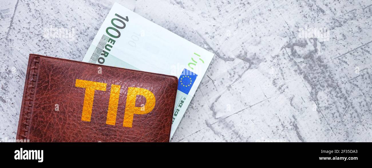 Banner with tip hi-res stock photography and images - Alamy