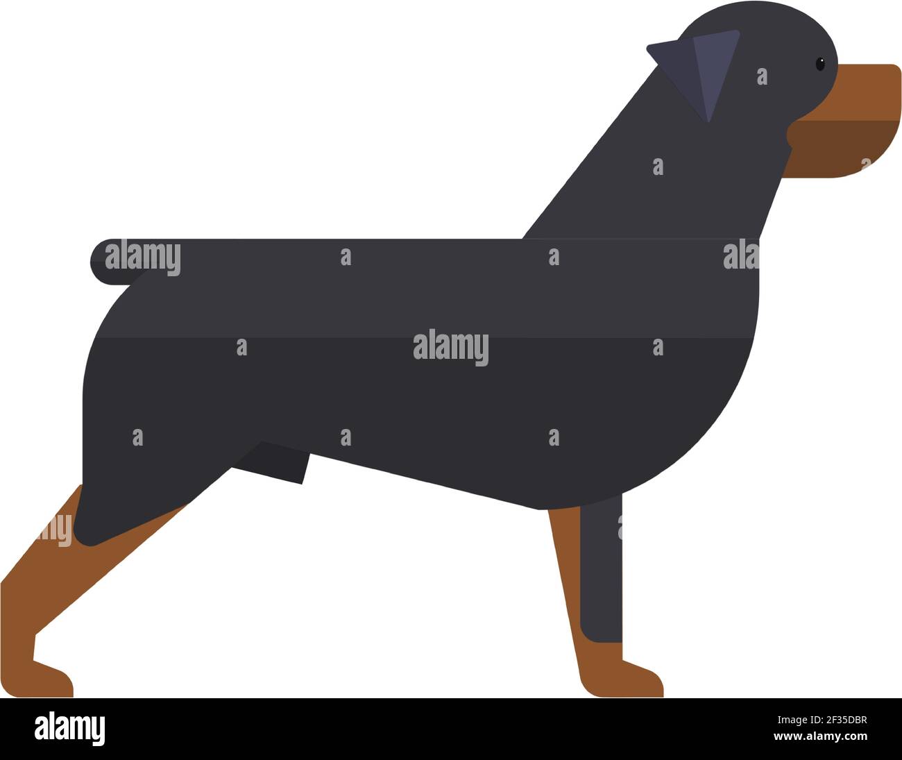 Rottweiler icon Stock Vector Images - Alamy