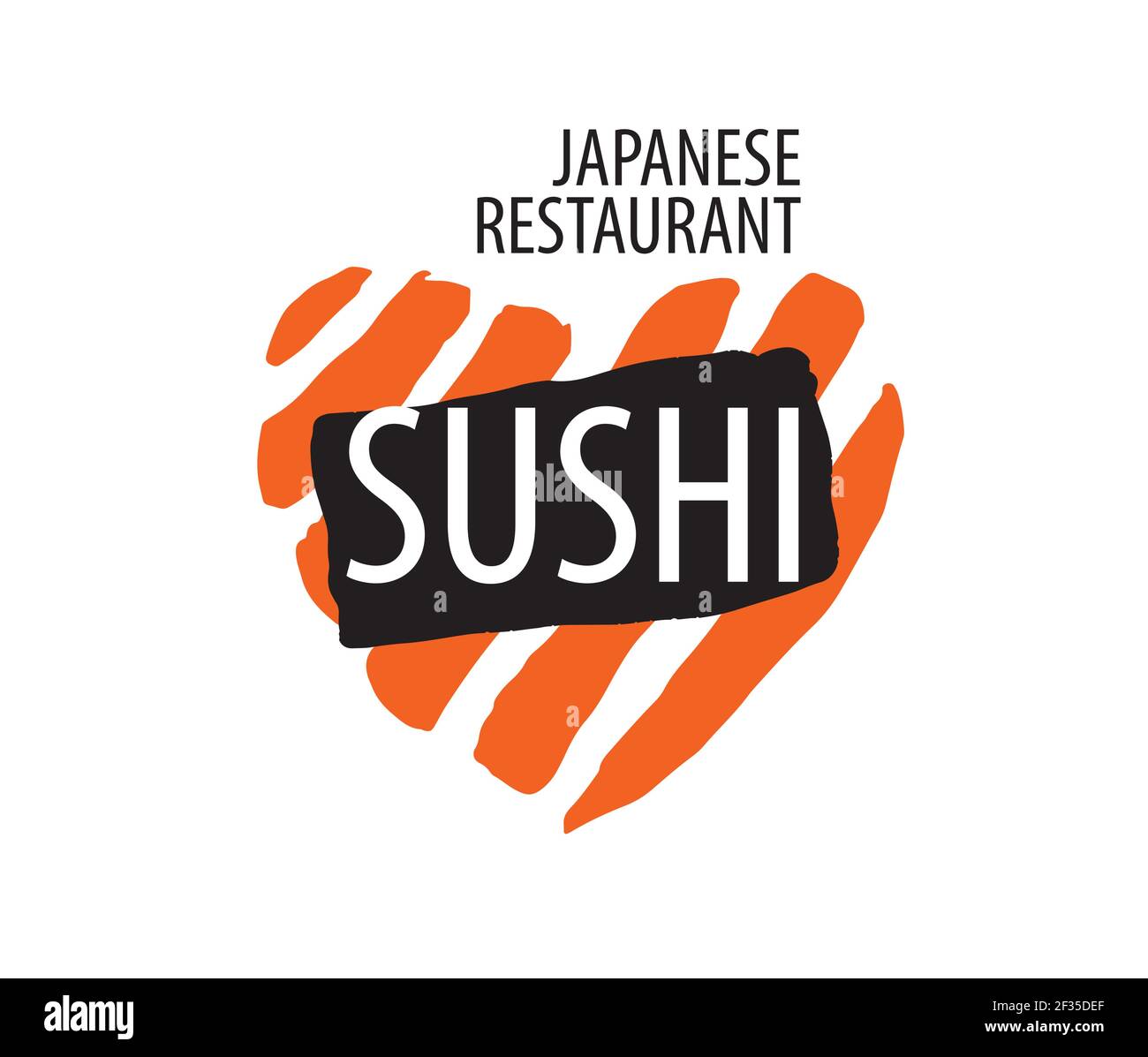 Vector logo of Japanese food on a white background Stock Vector Image ...