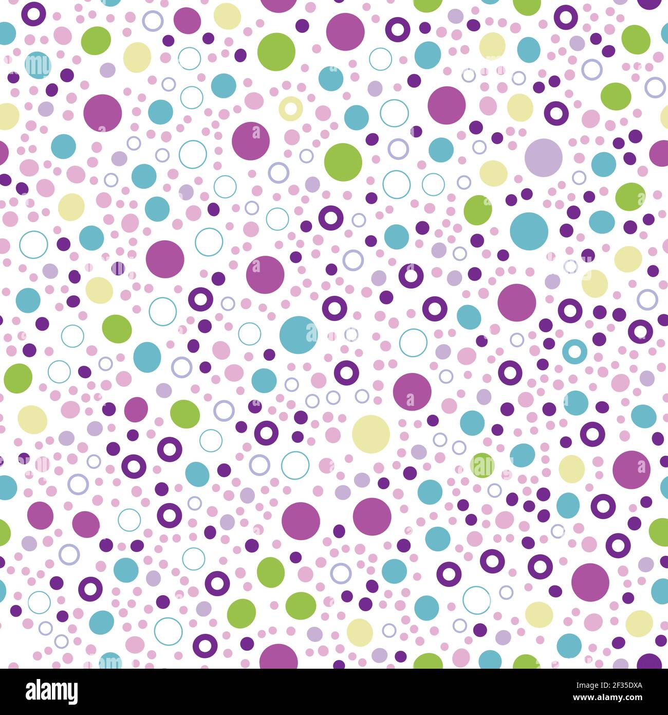 Lots of colorful bright Dots on a white background seamless vector ...