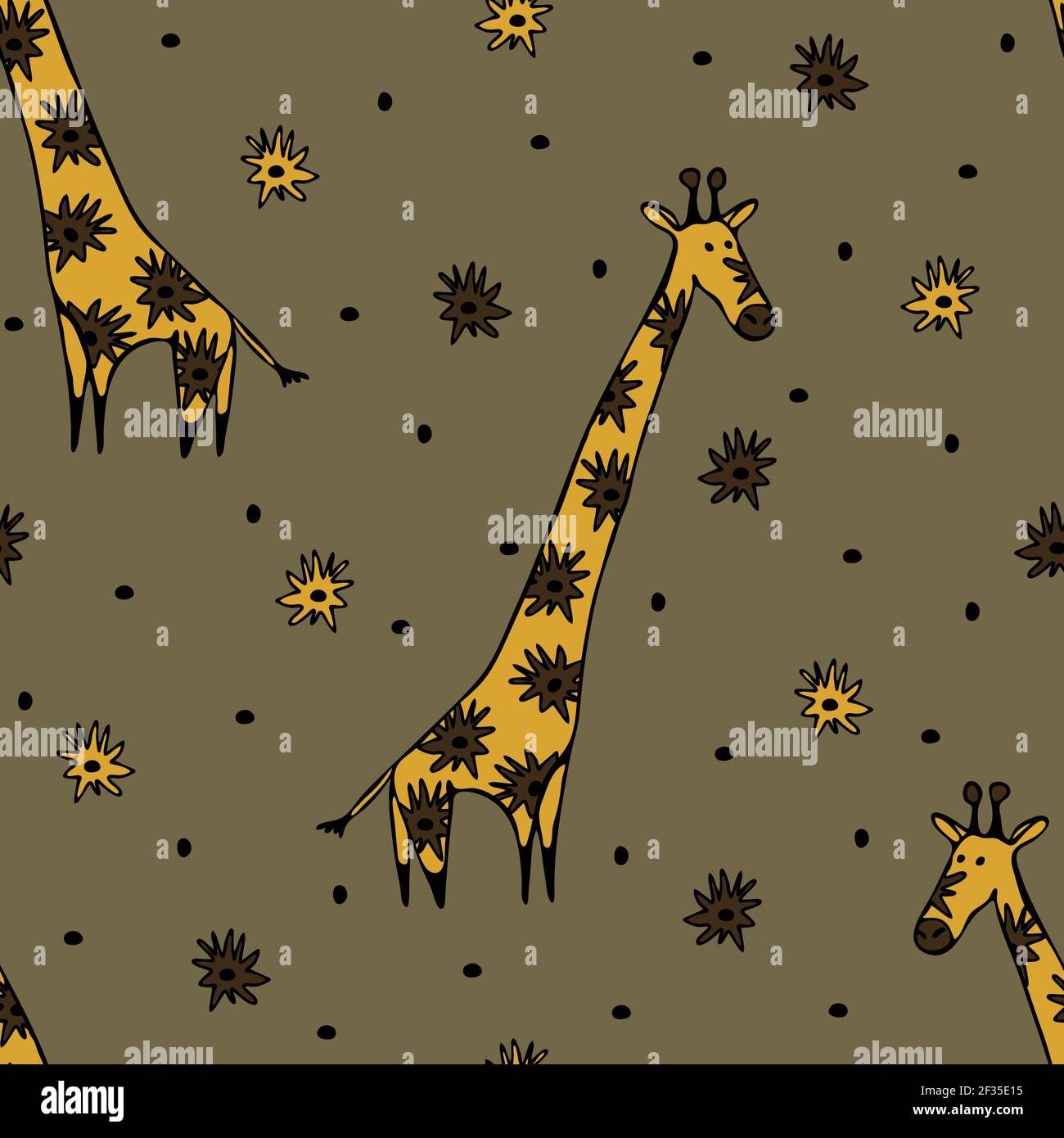 African giraffes cartoon hi-res stock photography and images - Alamy