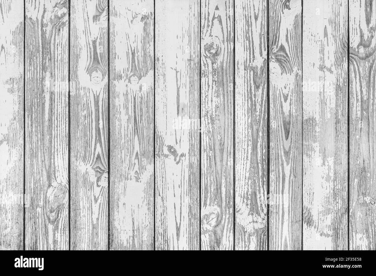 White fence boards with natural pattern on wooden surface, texture ...