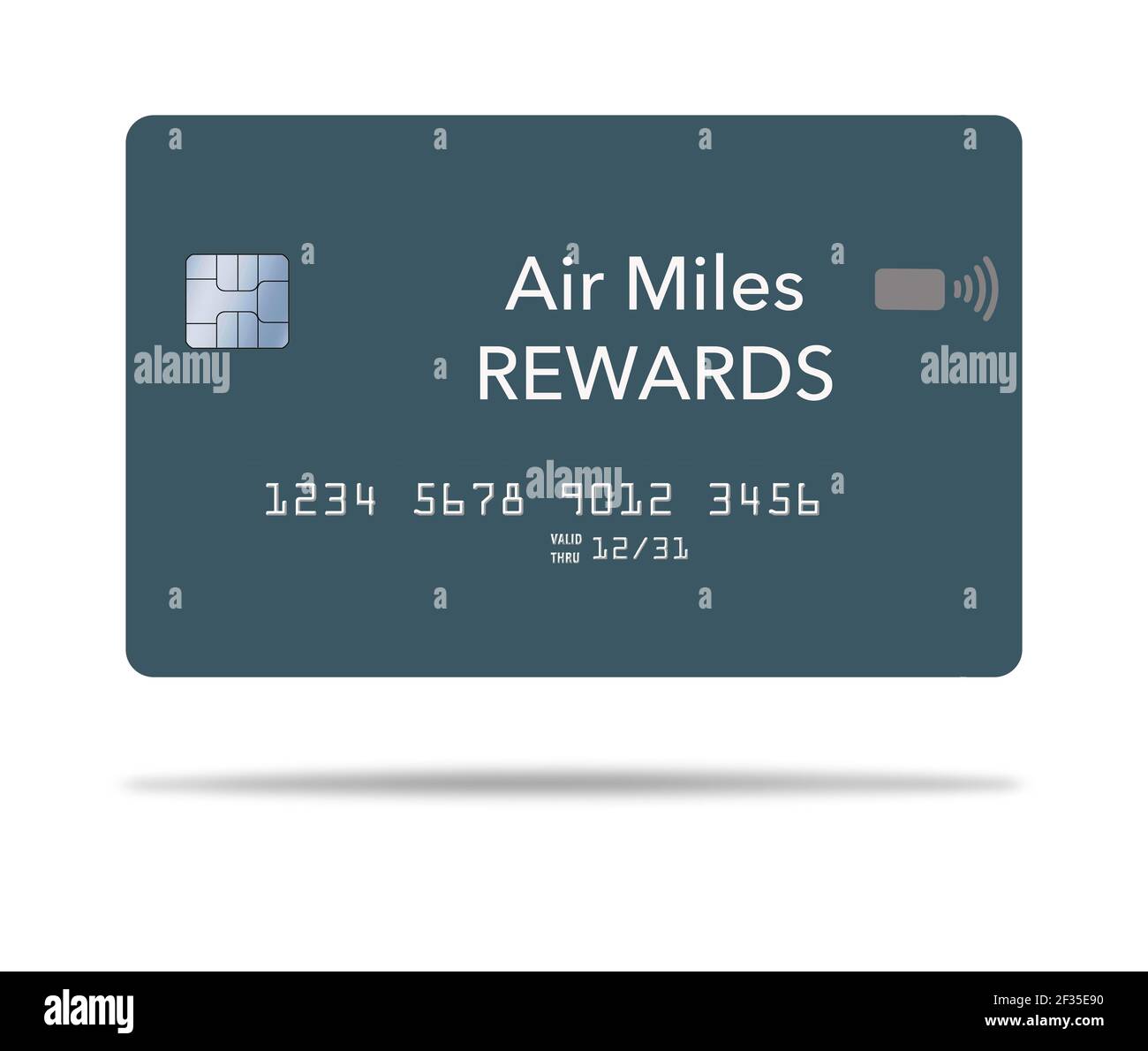 Here is a air miles reward credit card. It is 3-D and generic Stock ...