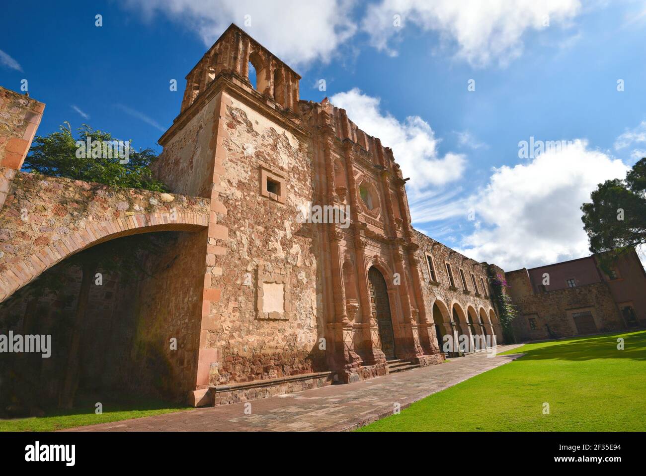 Scenic view of the Baroque style Folk Art, Rafael Coronel Museum (Museo ...
