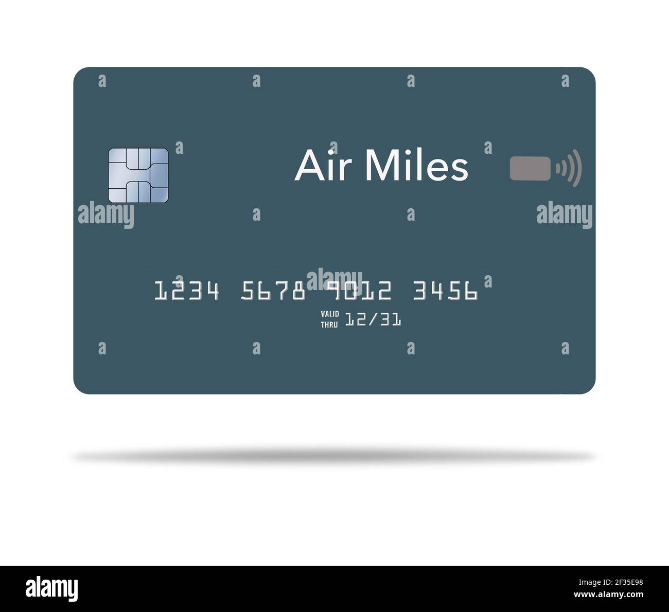 Here is a air miles reward credit card. It is 3-D and generic Stock ...
