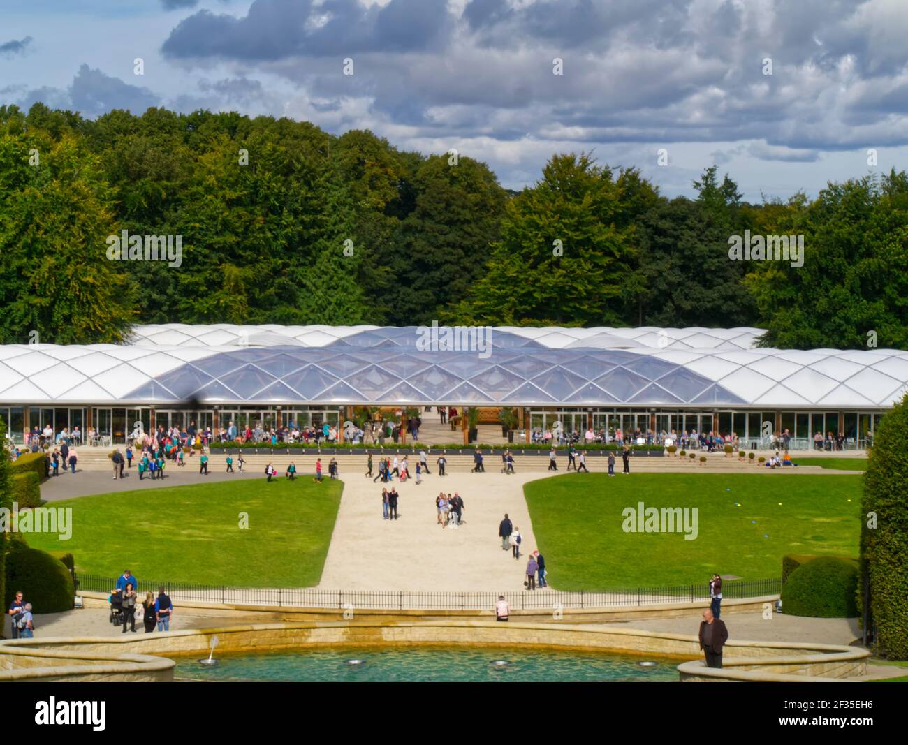 The Pavilion cafe at Alnwick Garden is a popular visitor attraction ...