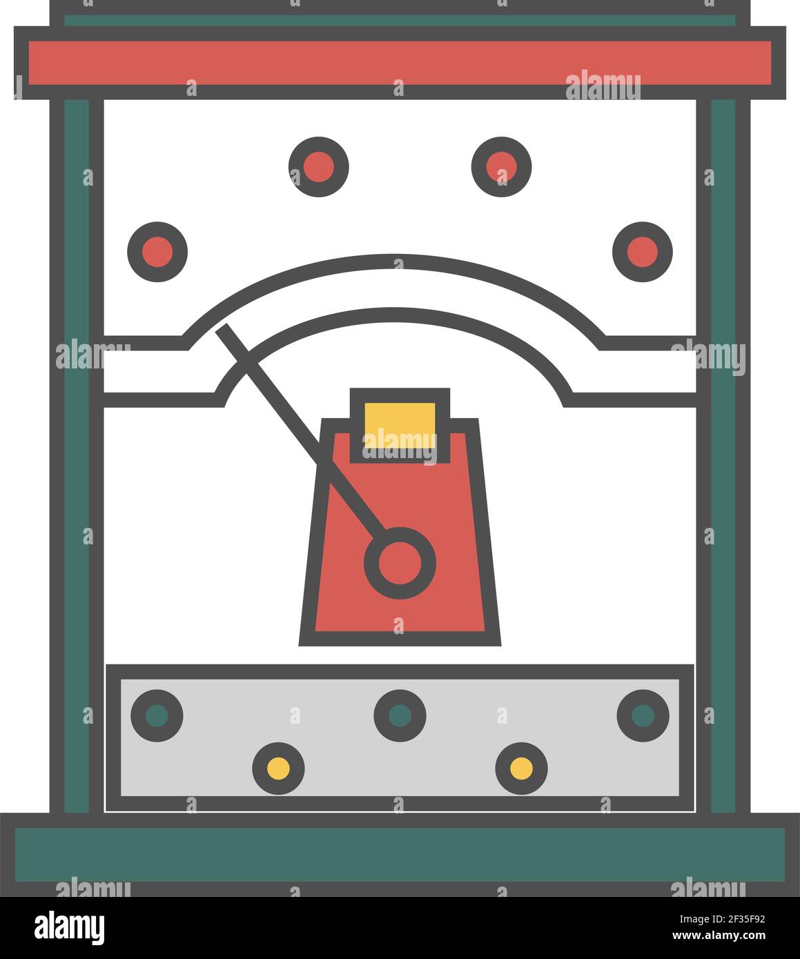 Old electricity meter box Stock Vector Images - Alamy