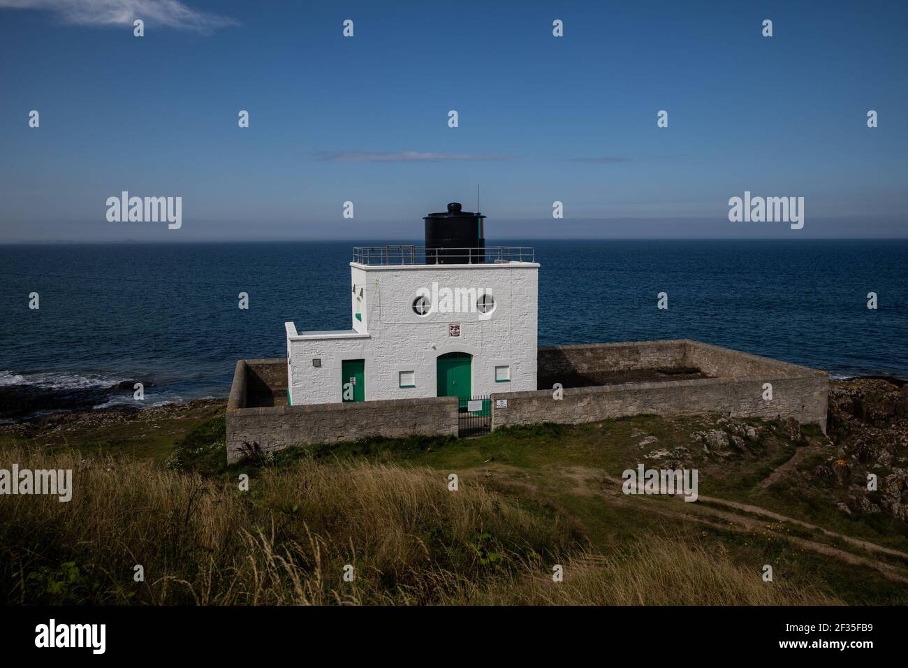 Bamburgh Lighthouse in Northumberland Stock Photo - Alamy