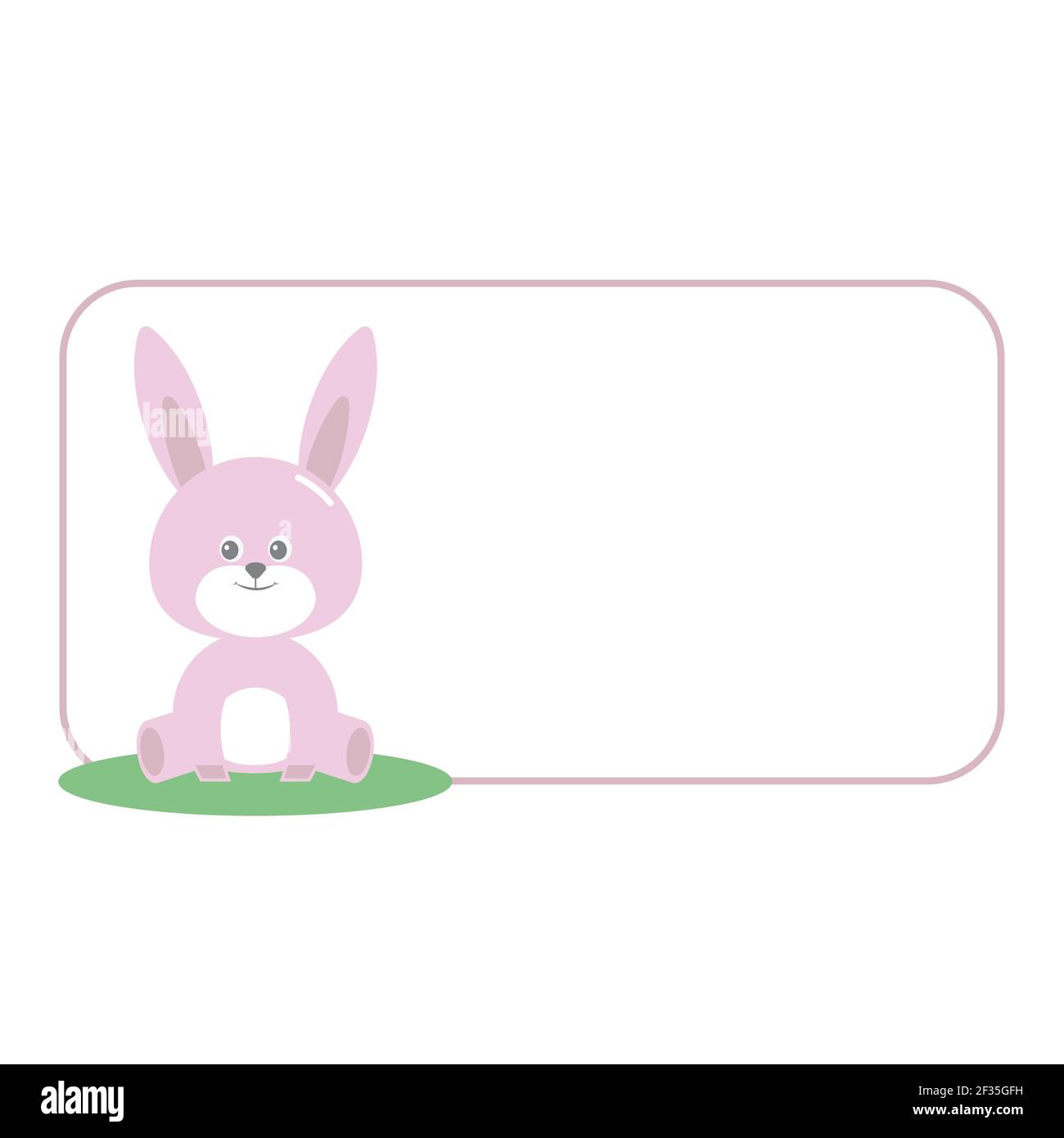 Cute rabbit cartoon blank board hi-res stock photography and images - Alamy