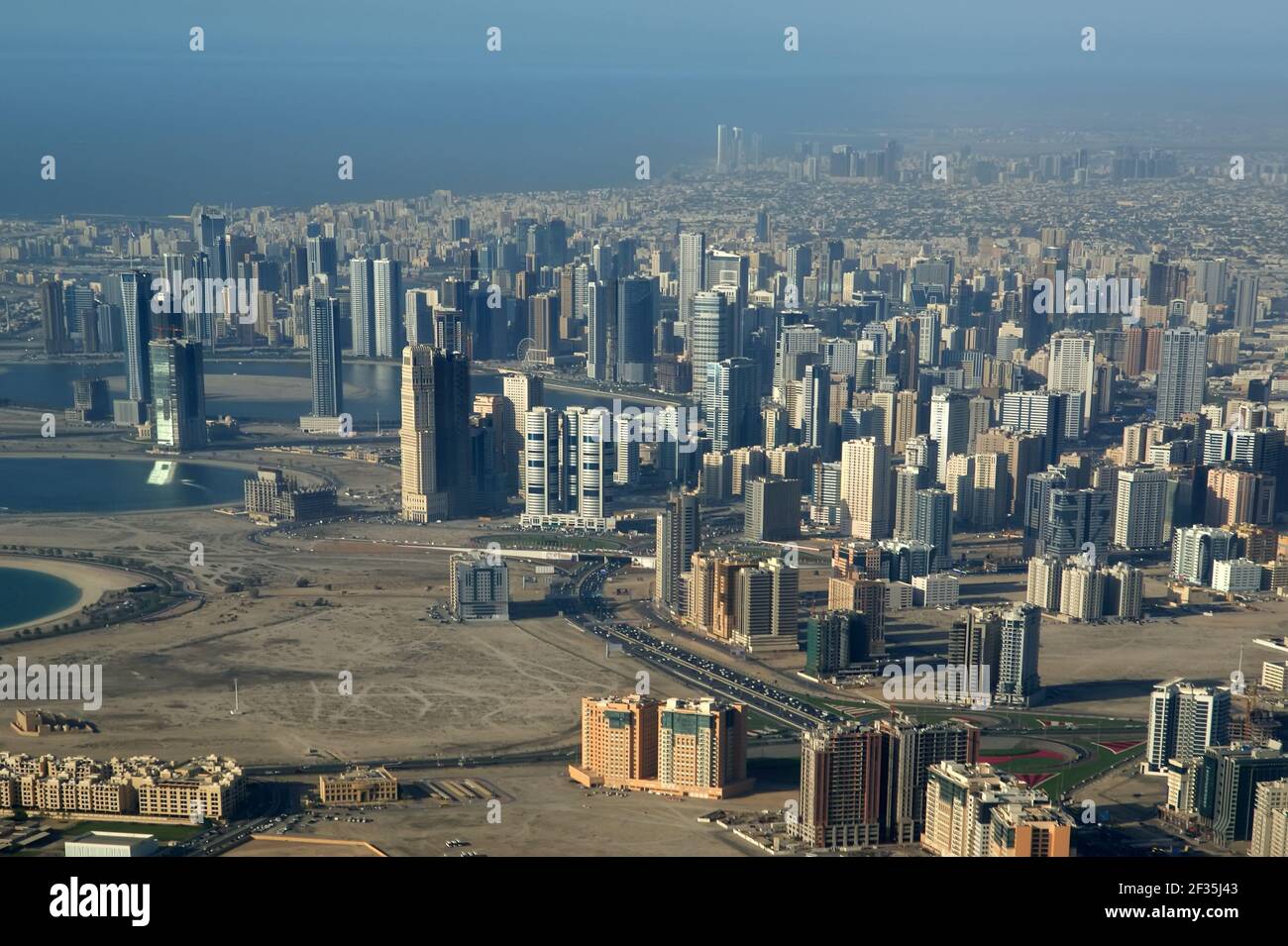 Aerial view. Dubai, United Arab Emirates (UAE Stock Photo - Alamy