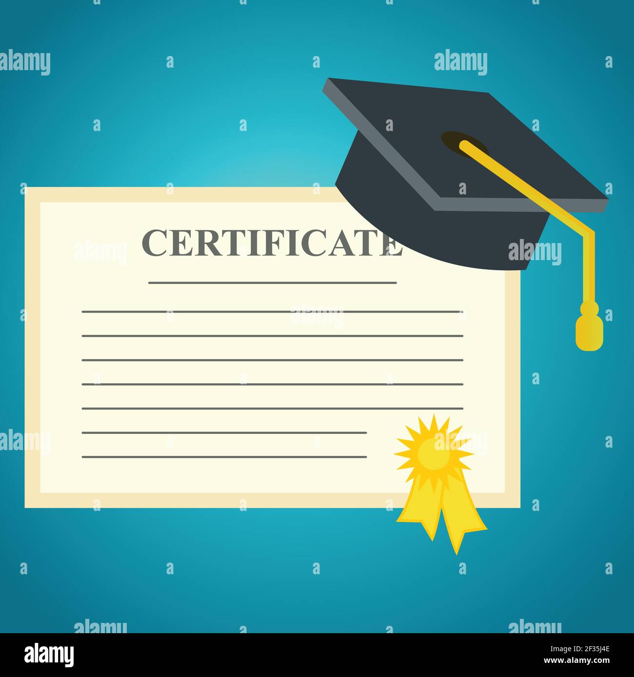Graduation vector vectors hi-res stock photography and images - Alamy