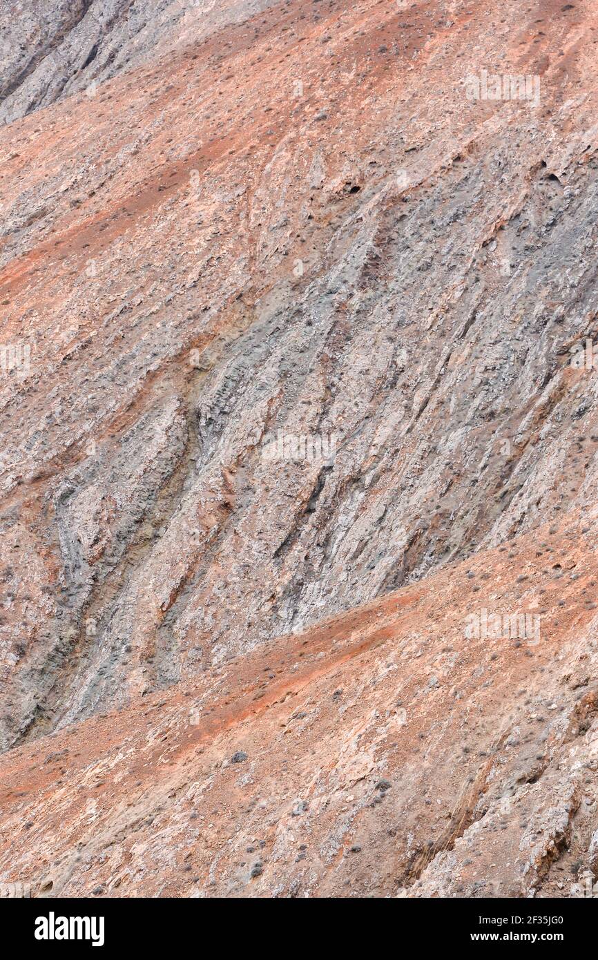 A vertical shot of dry lava basaltic rock texture Stock Photo - Alamy