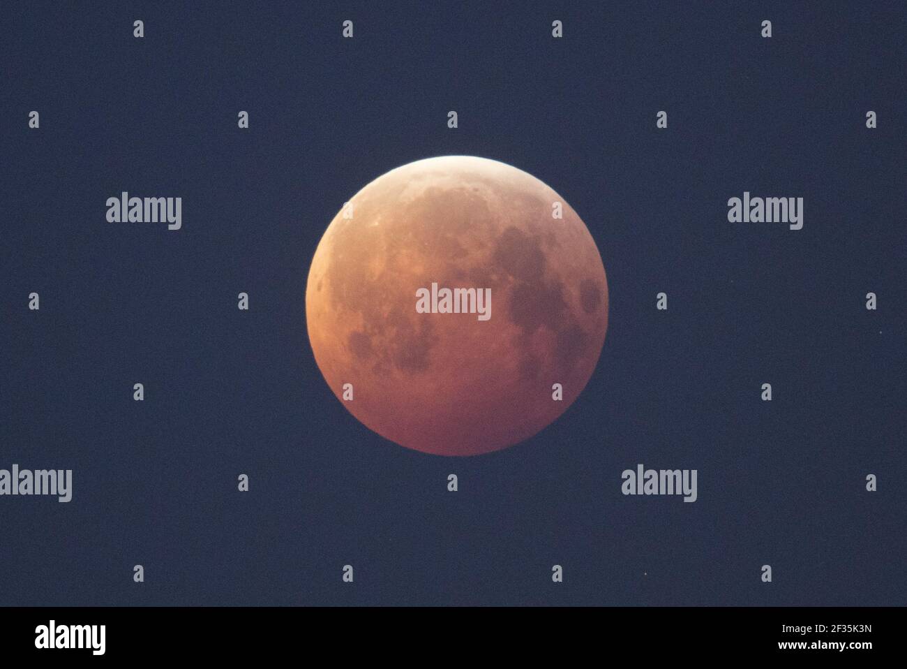 A beautiful scenery of lunar eclipse Stock Photo - Alamy
