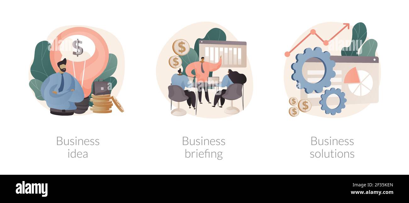 New business concept illustrations Stock Vector Images - Alamy