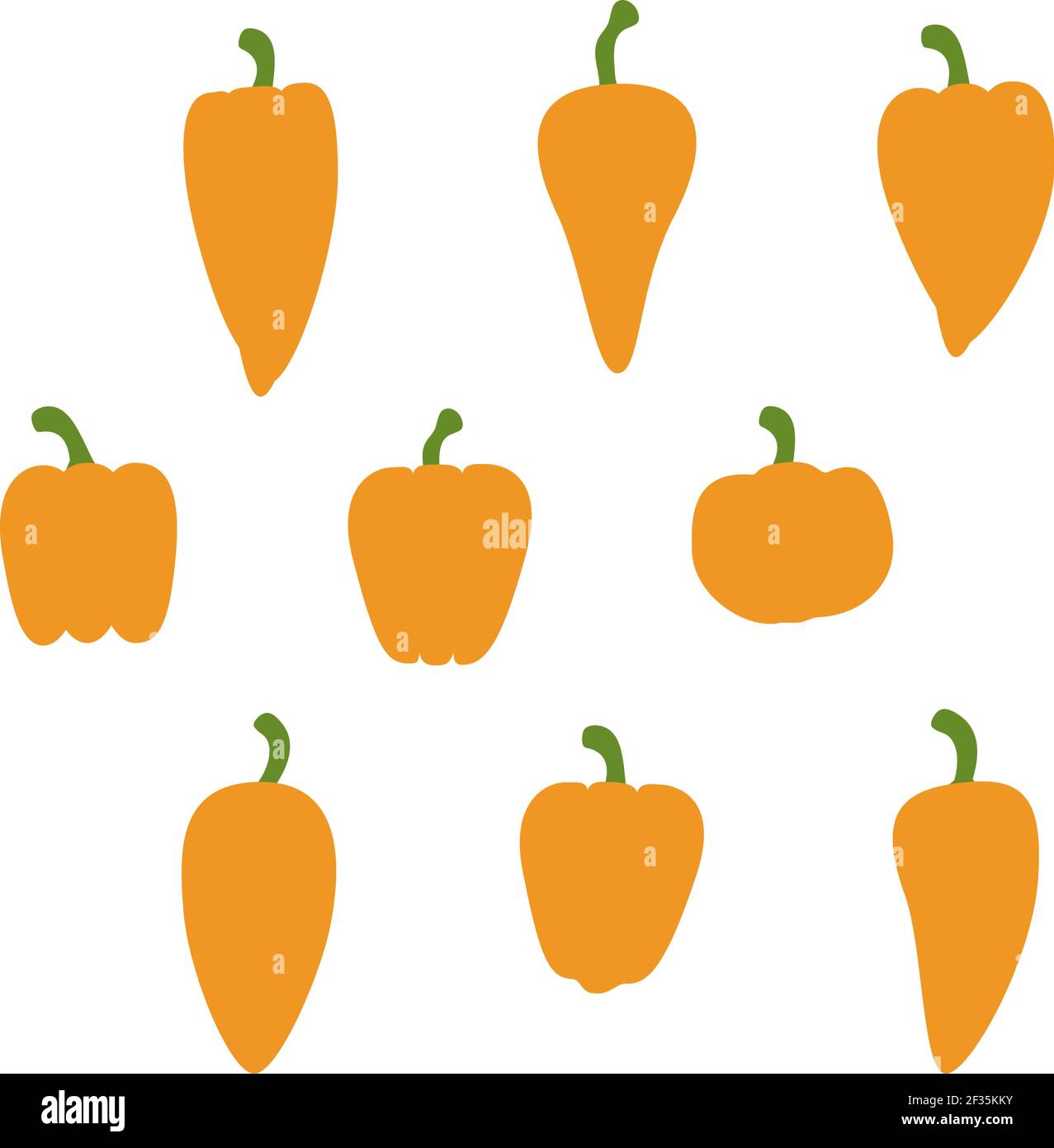 Peppers - vector illustration Stock Vector Image & Art - Alamy