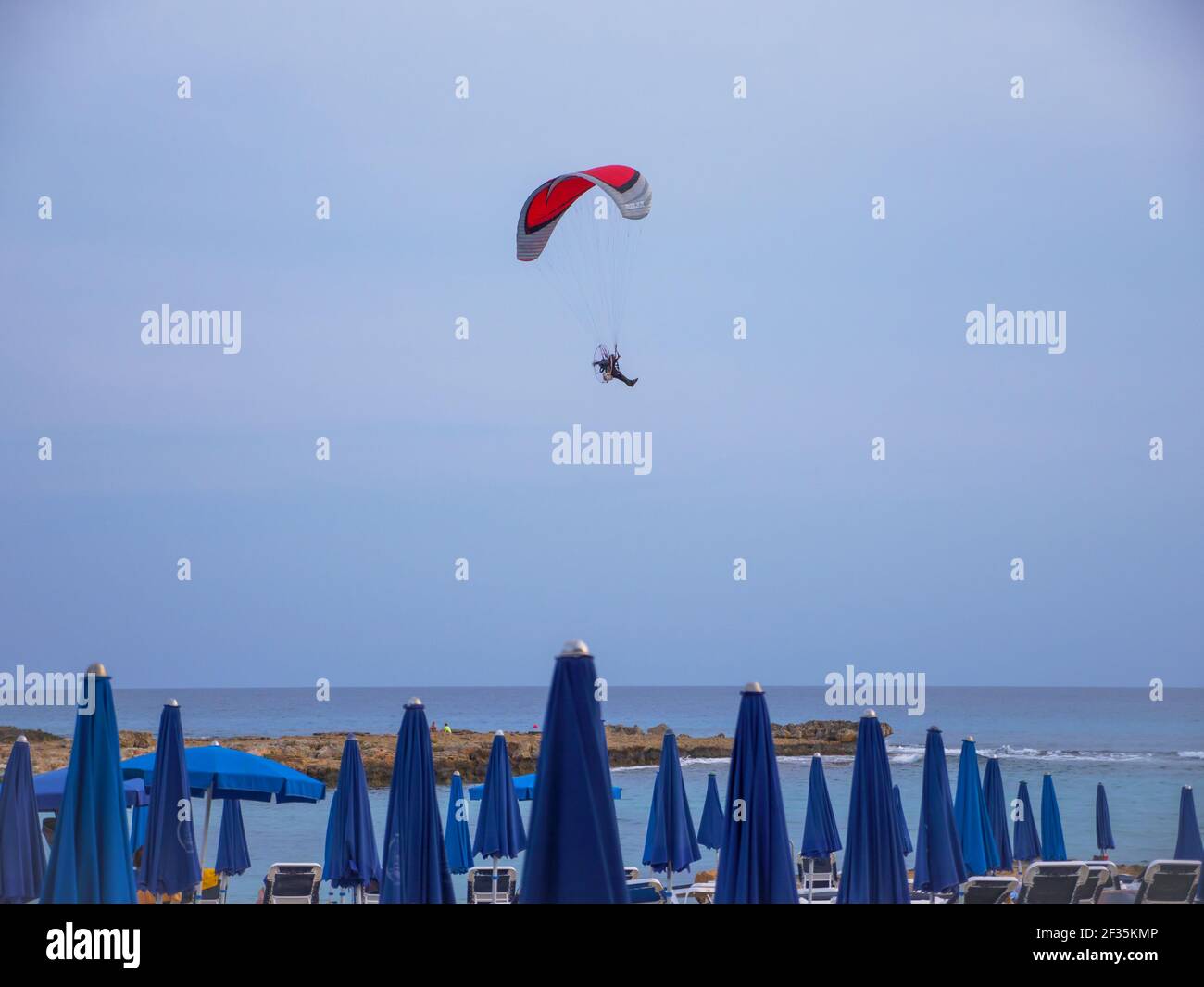 Cyprus paragliding thrill extreme hi-res stock photography and images ...