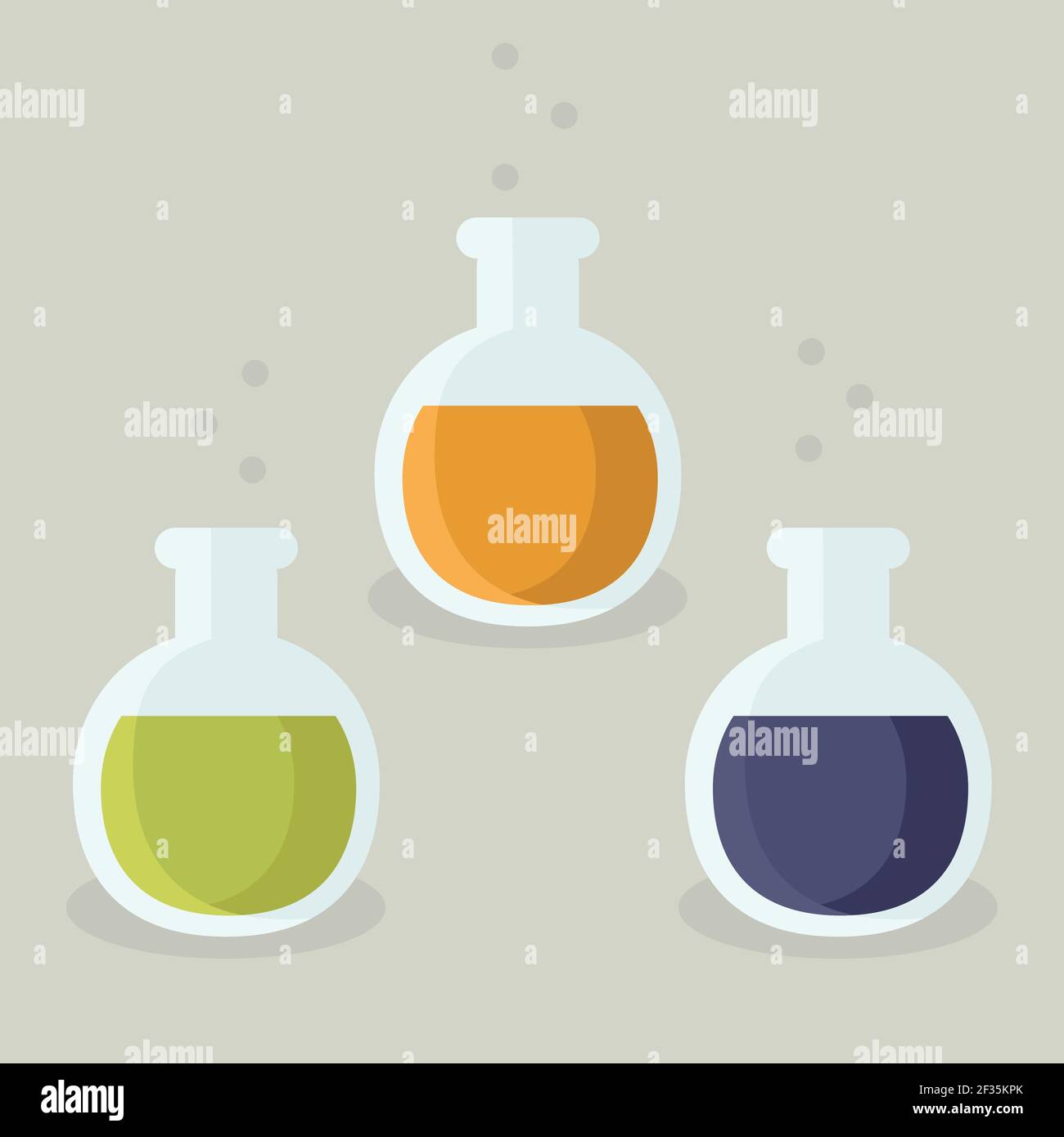 Laboratory bottles - vector illustration Stock Vector Image & Art - Alamy