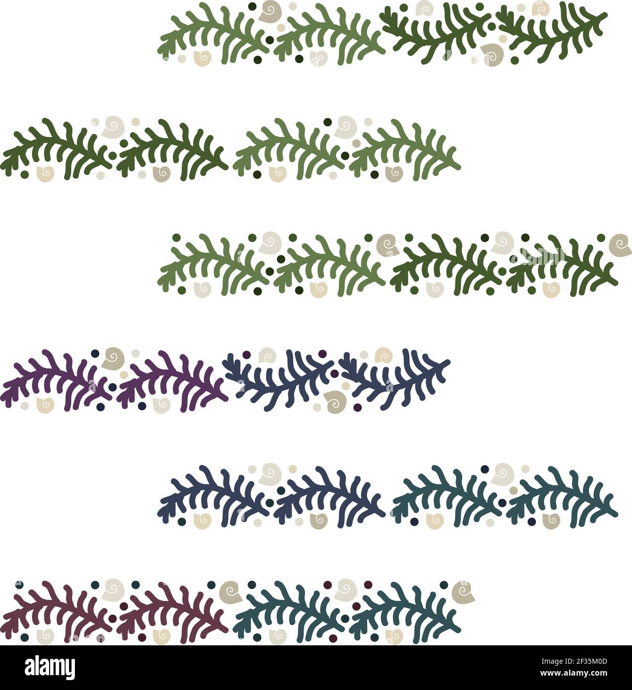 Snail fern Stock Vector Images - Alamy