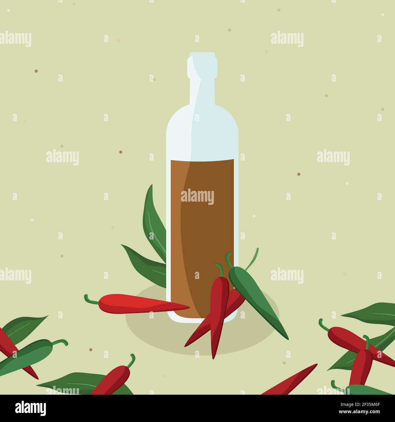 Chili flavored oil - vector illustration Stock Vector Image & Art - Alamy