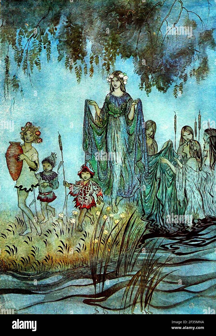 Wind In The Willows Arthur Rackham Illustration Stock Photo Alamy