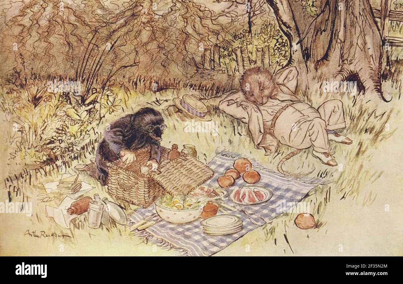 Wind In The Willows Arthur Rackham Illustration Stock Photo Alamy