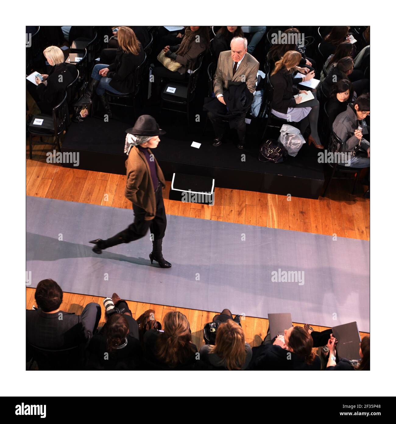 London Fashion Week.... Nicole Farhi show held at the Royal Opera House ...