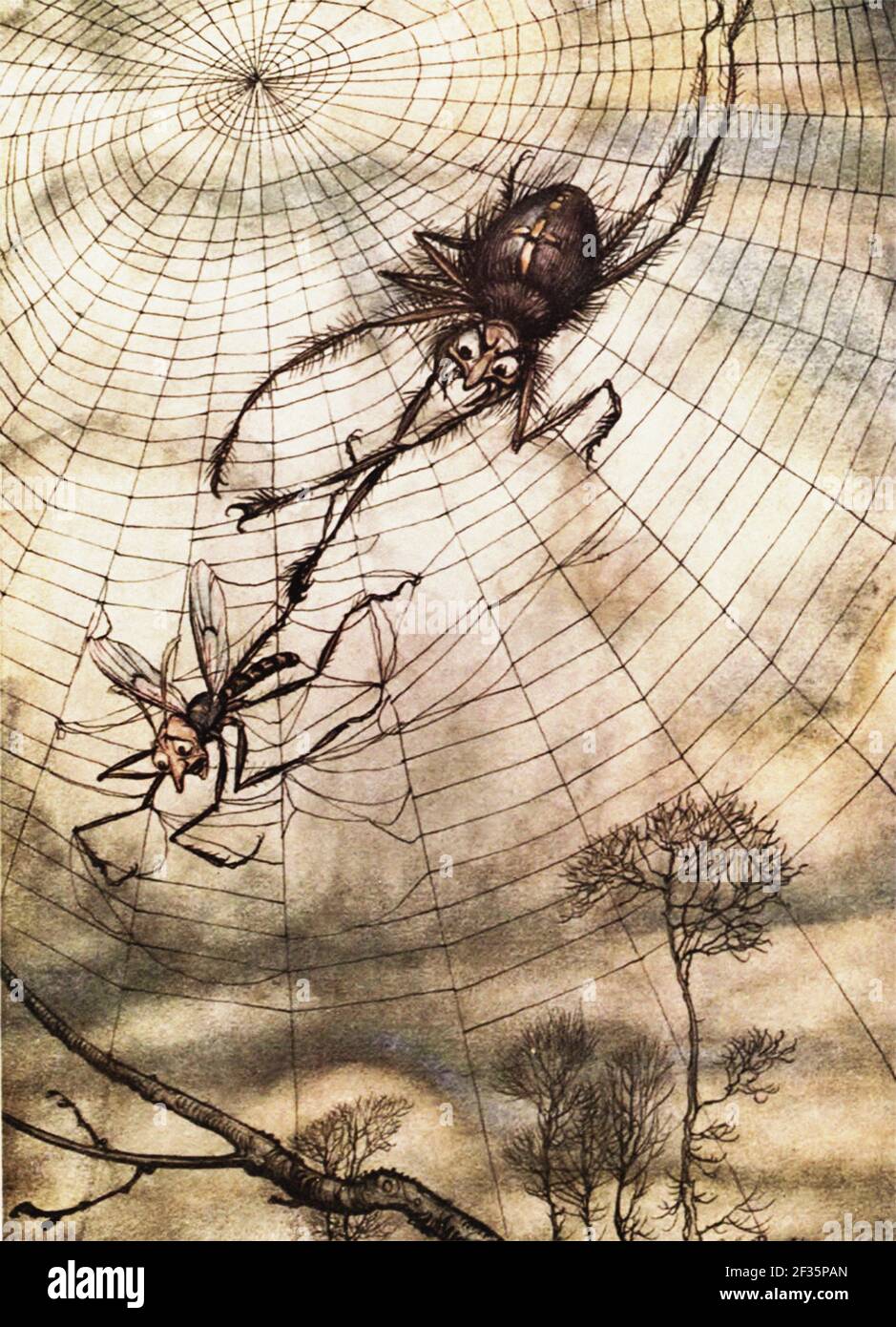 wind in the willows arthur rackham illustration Stock Photo - Alamy