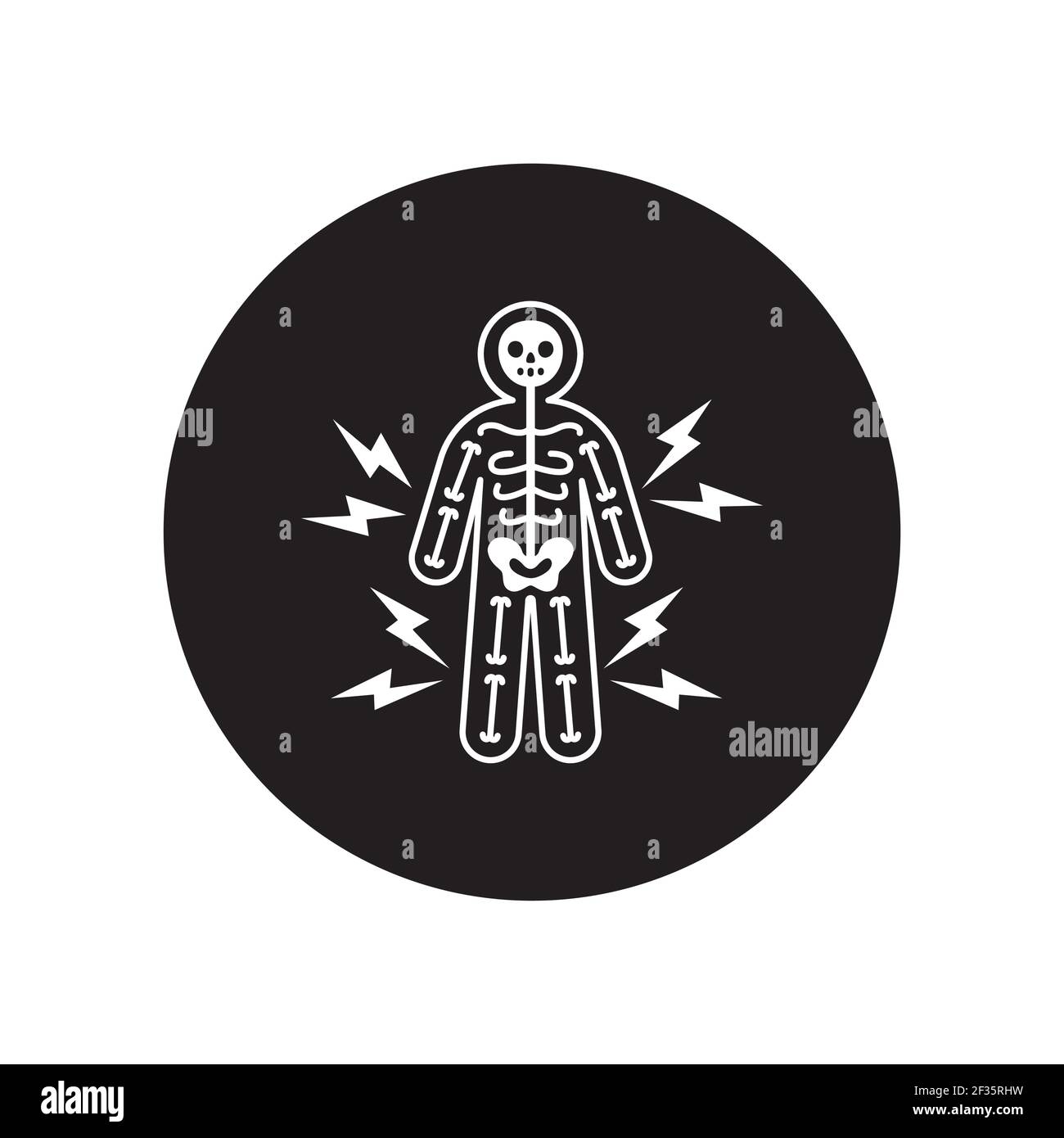 Arthritis human body black glyph icon. Inflammation joint. Sign for web ...