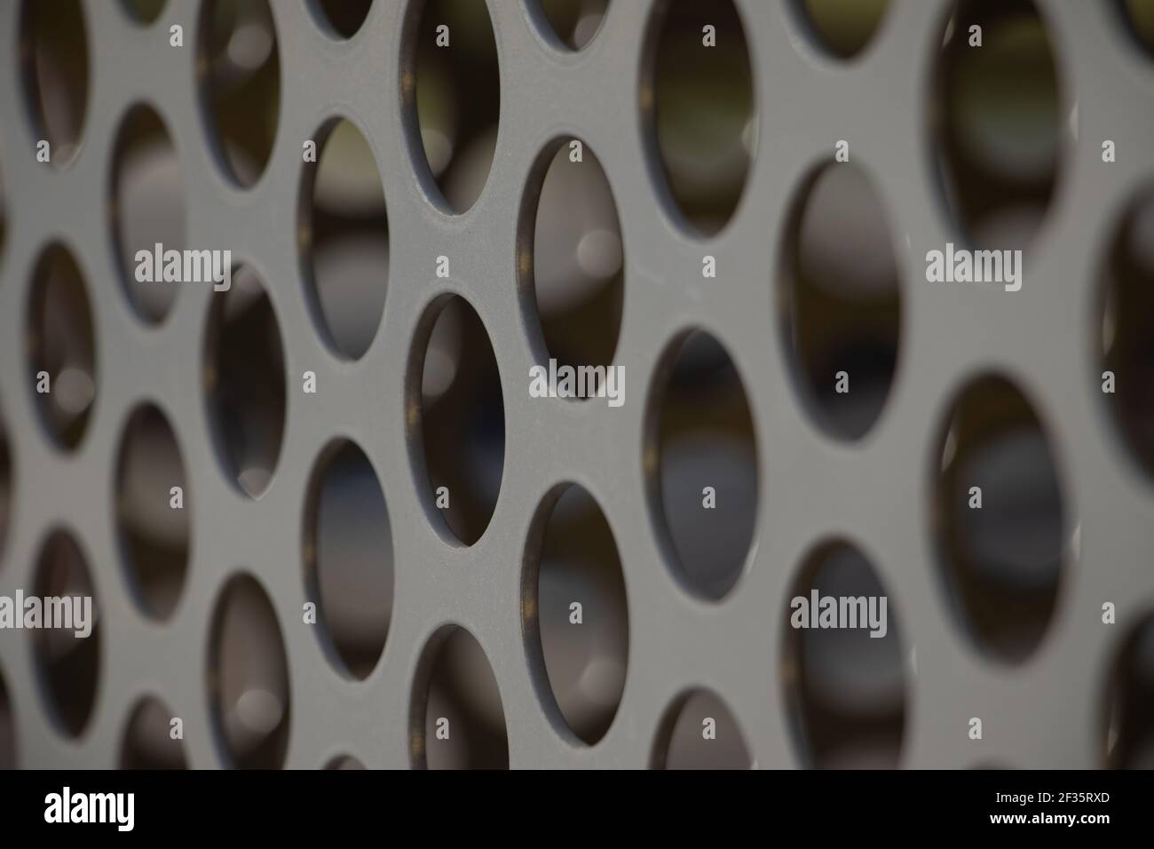 A circle patterned steel fence Stock Photo - Alamy