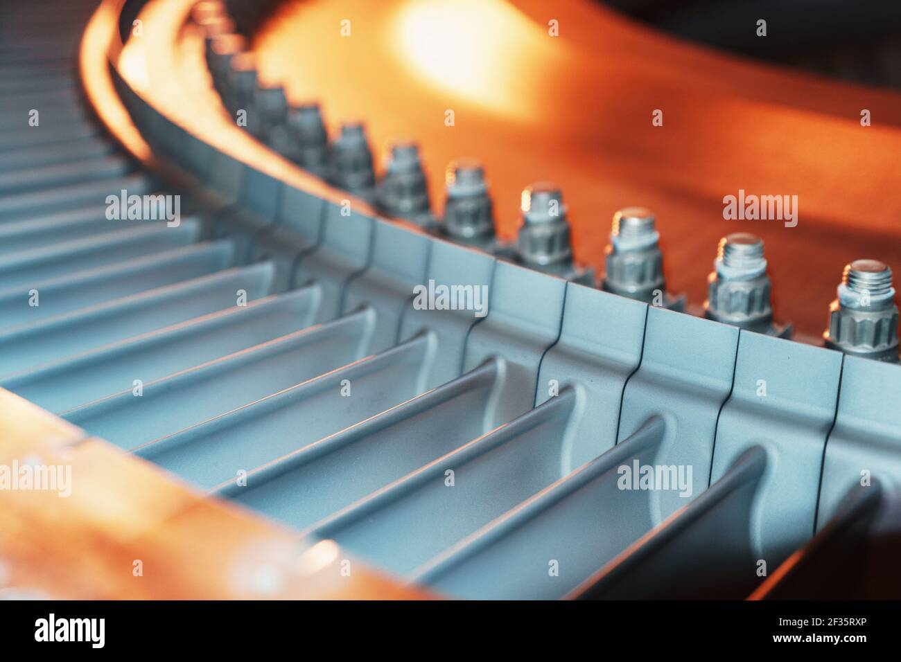 Turbine generator rotor with blades and discs, interior view. Elements ...
