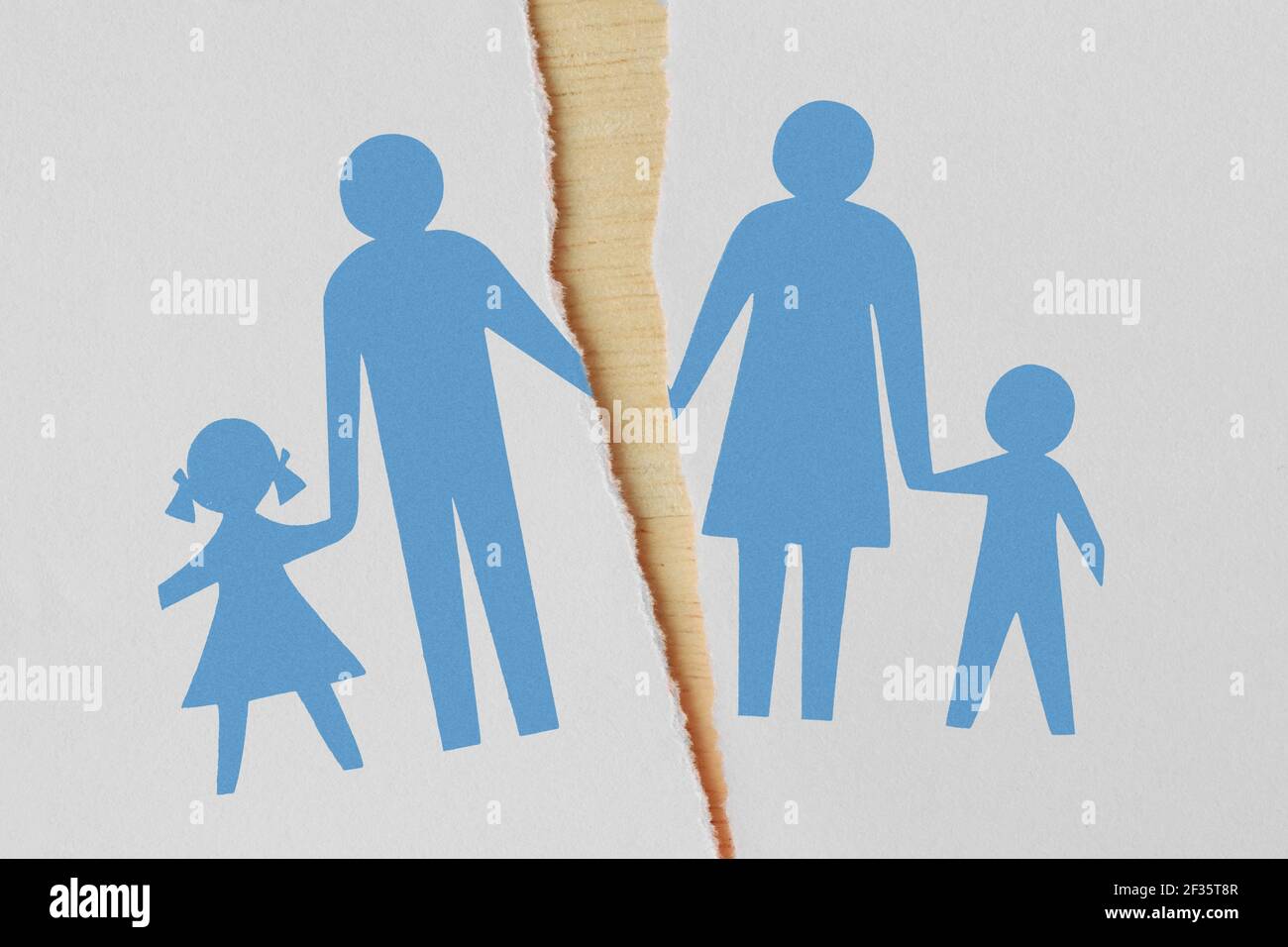 Torn family drawing hi-res stock photography and images - Alamy
