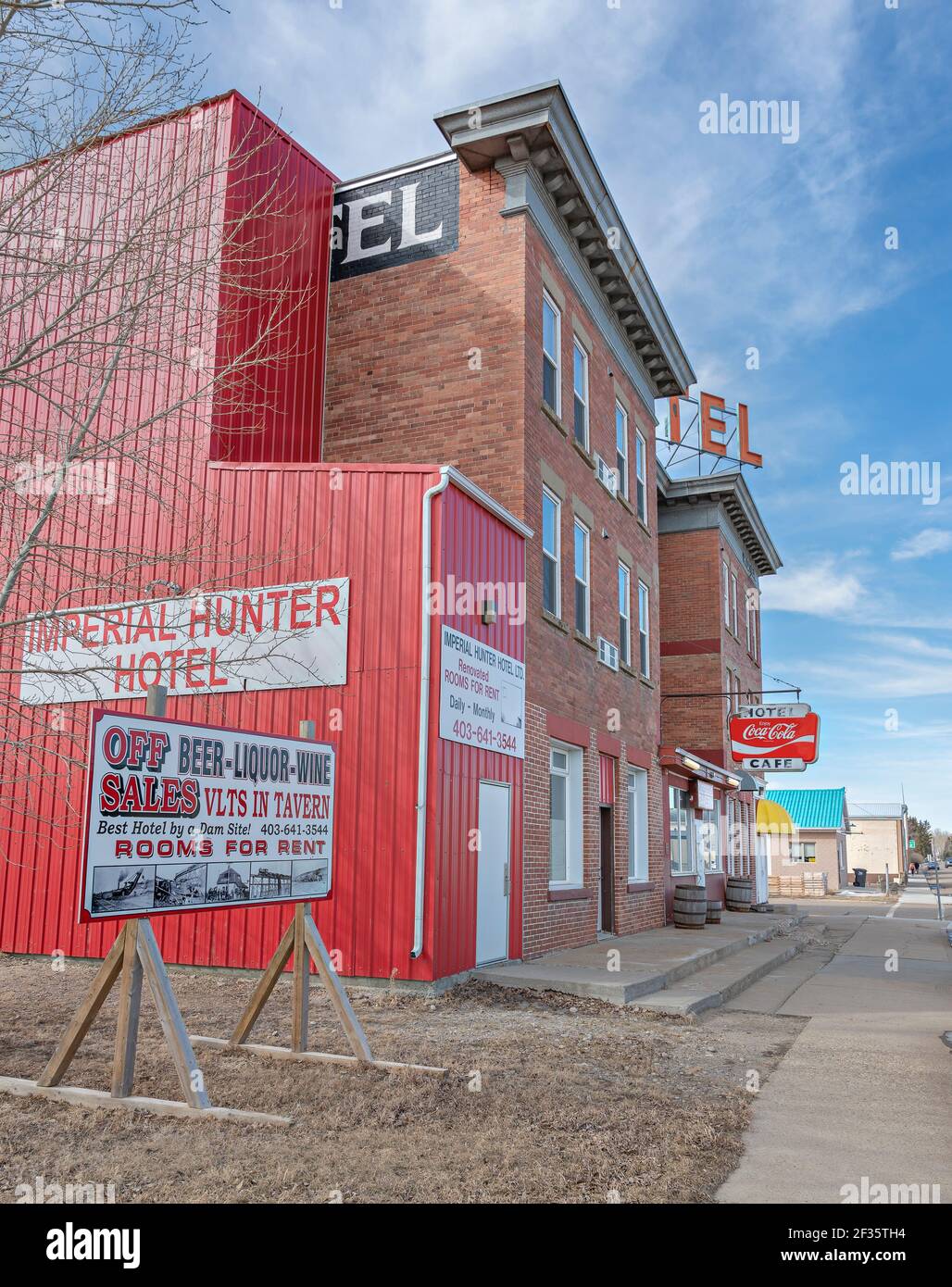 Bassano, Alberta, Canada – March 12, 2021: Exterior view of the ...