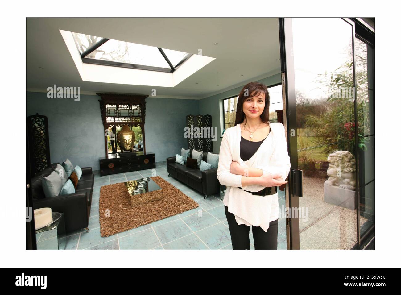 Sina Capaldo in her home in Hertfordshire. photograph by David Sandison ...