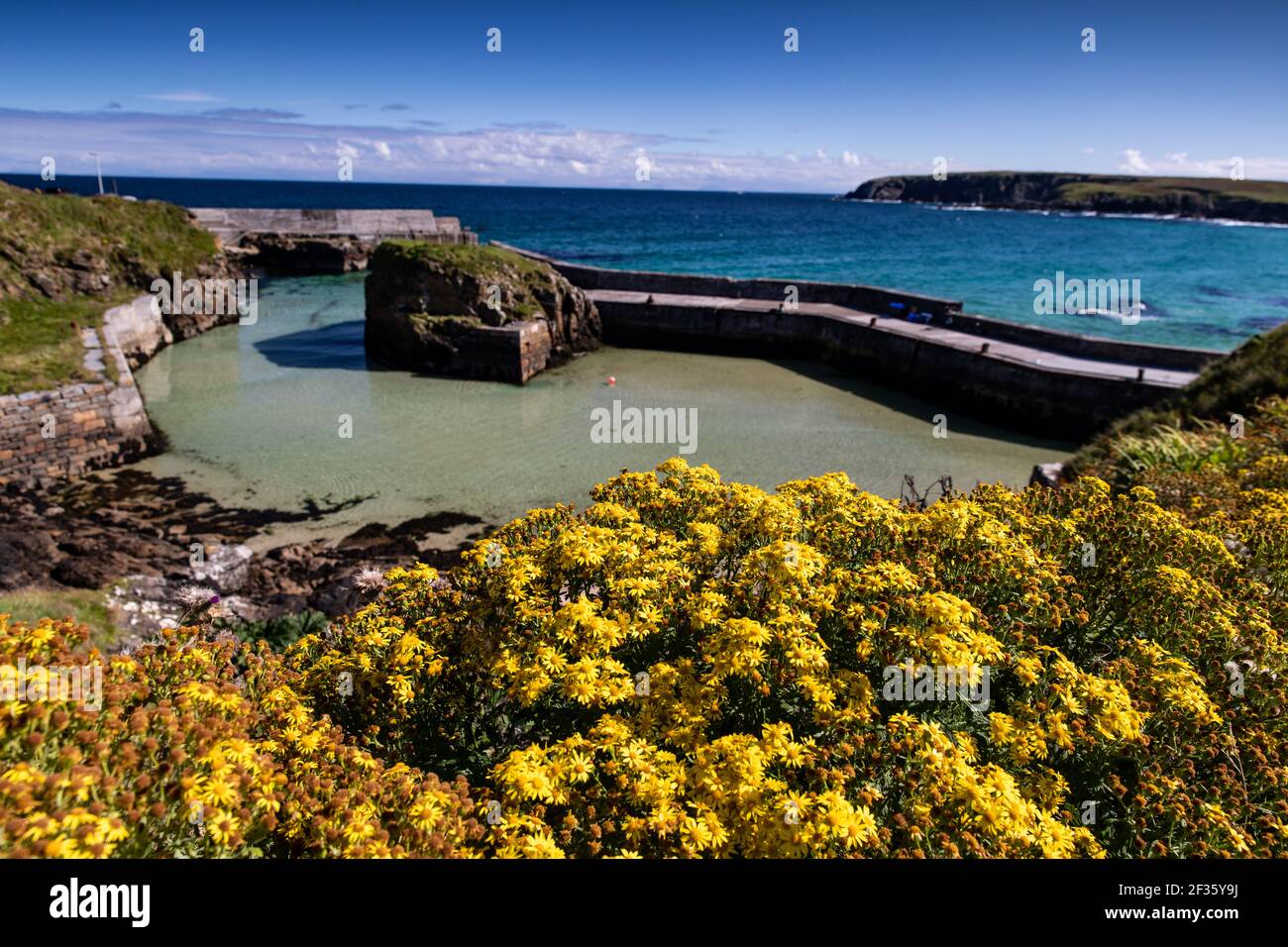 Port of Ness harbour in Isle of Lewis in the Outer Hebrides, Scotland ...