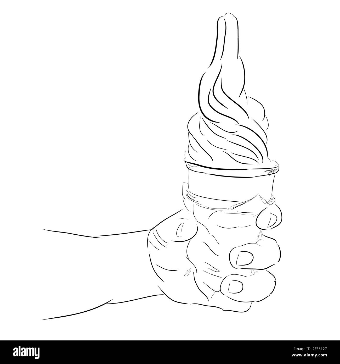 Draw ice cream hi-res stock photography and images - Alamy