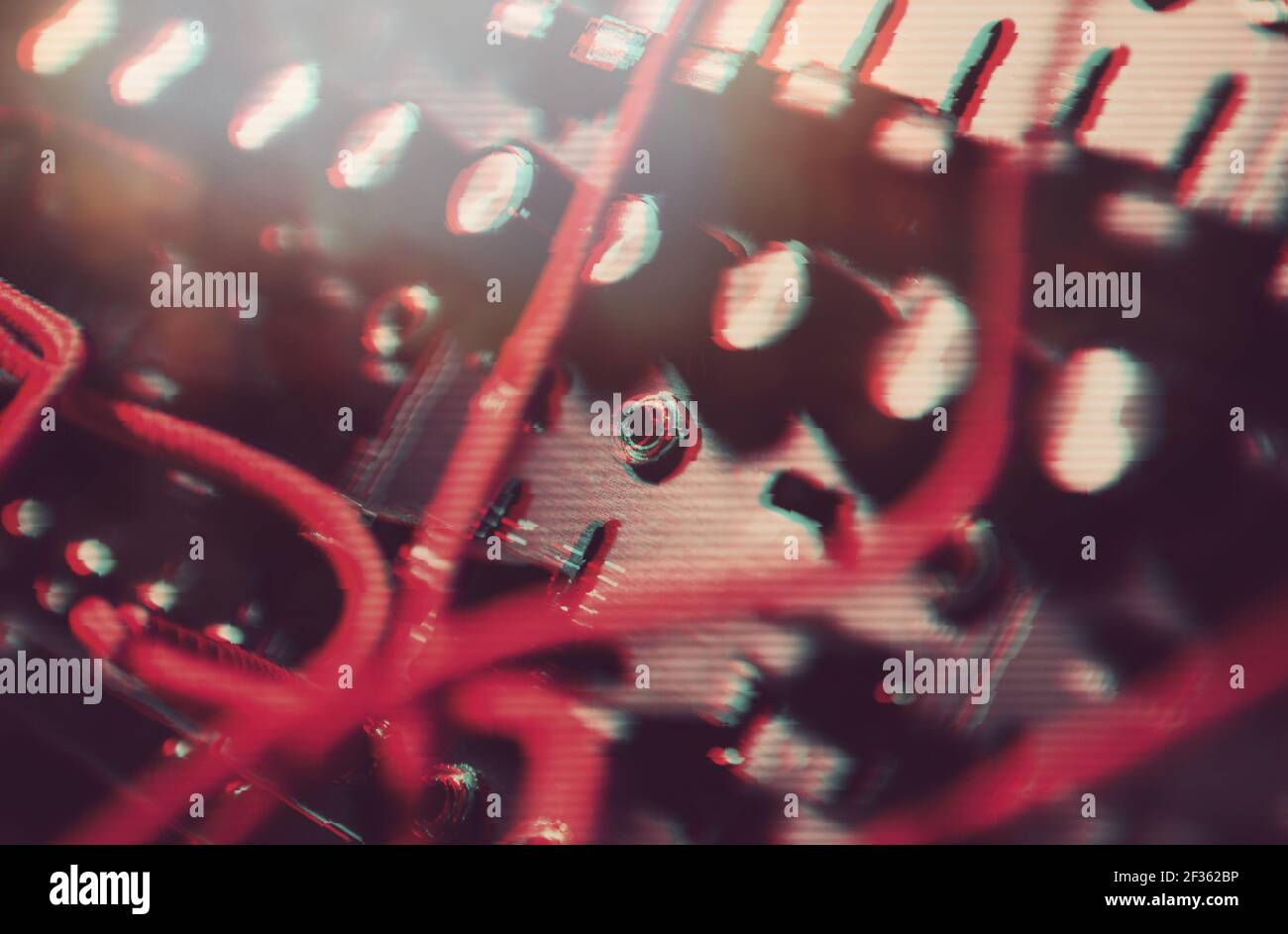 Professional electronic synthesizer board for music composer.Modern ...