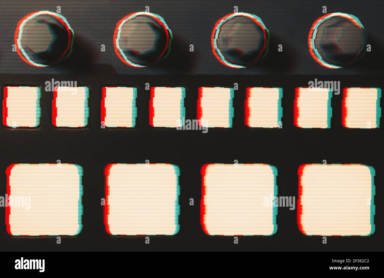 Beat machine device for electronic music composer.Techno dj play and ...