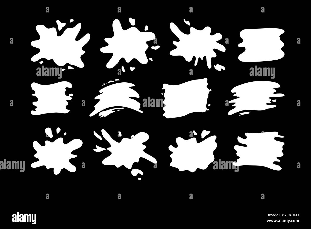 Splatter Banner Vector Graphics