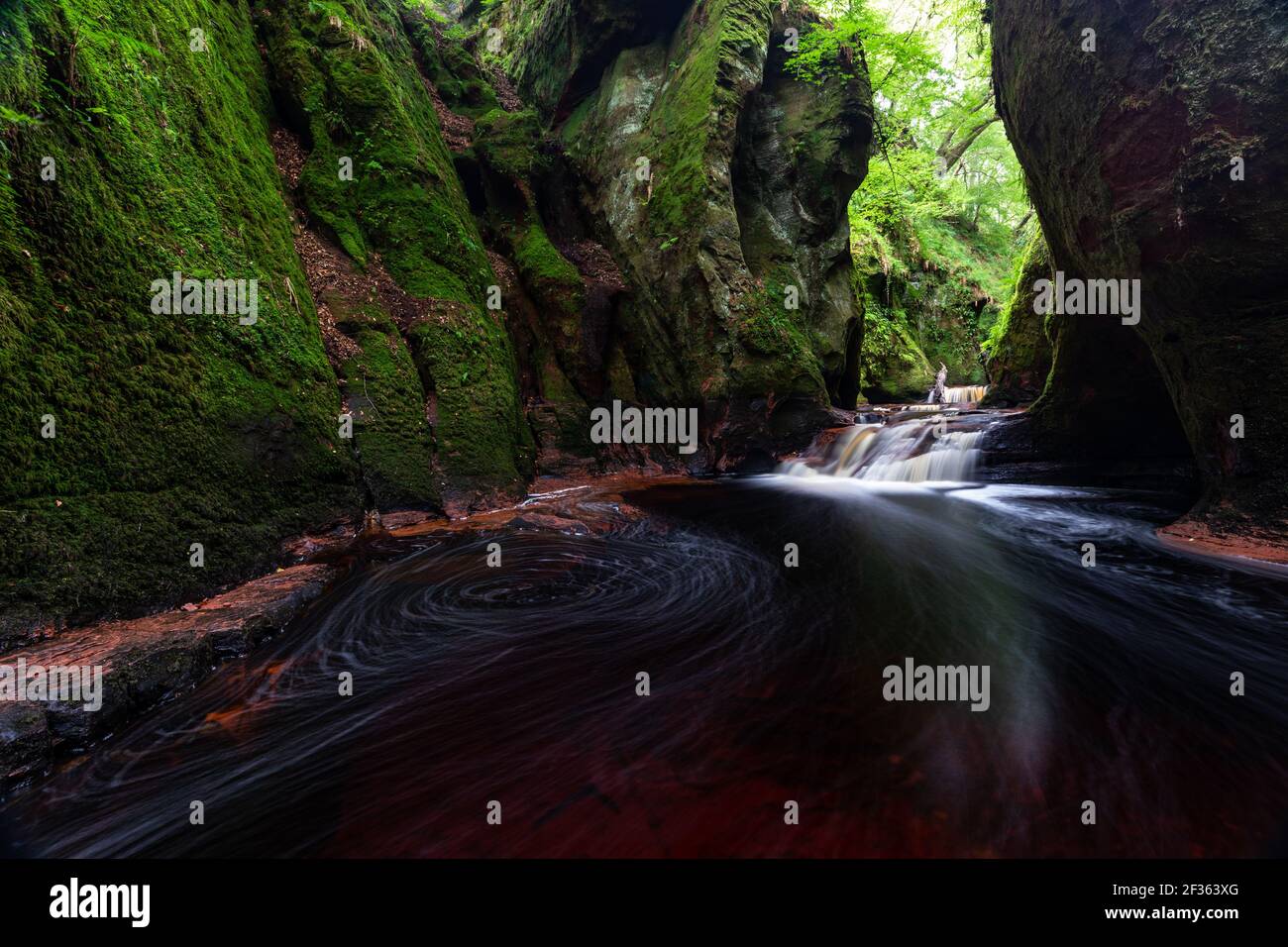 The devil’s Pulpit in Finnich Glen, Scotland Stock Photo - Alamy
