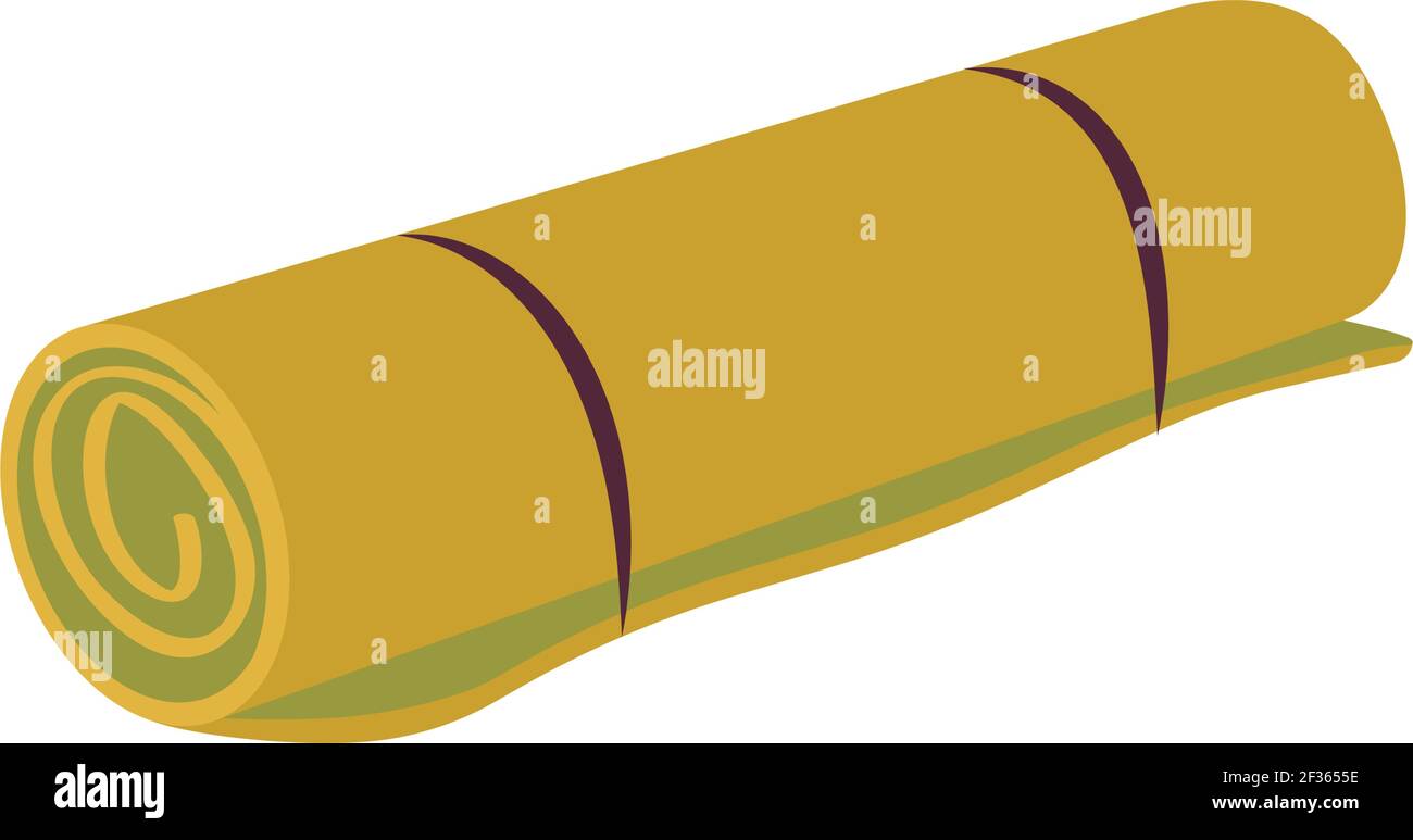 Rolled yoga mat Stock Vector Images - Alamy